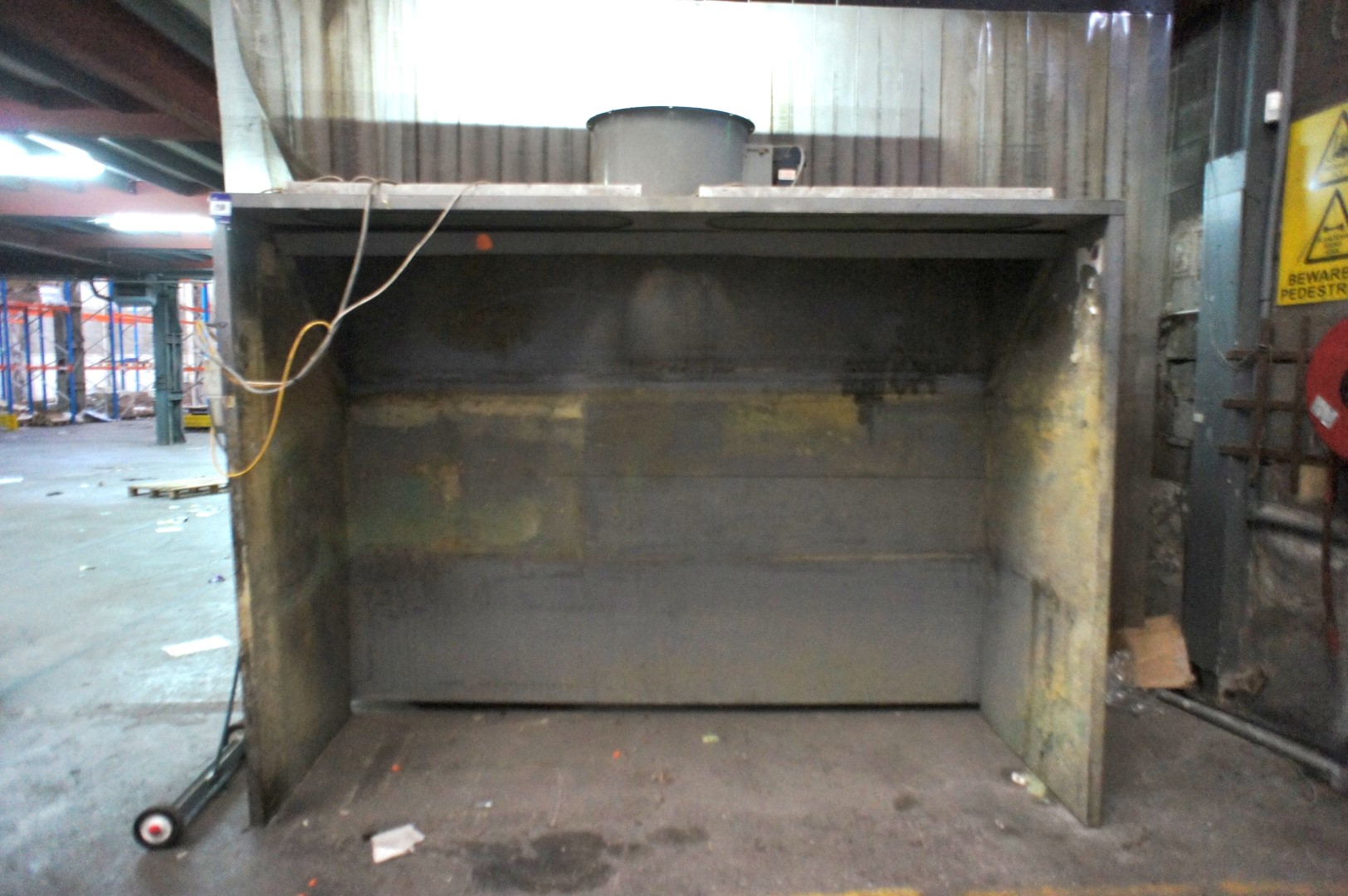 * Open Fronted Galvanised Extraction Booth approx. 3000mm x 2000mm ...