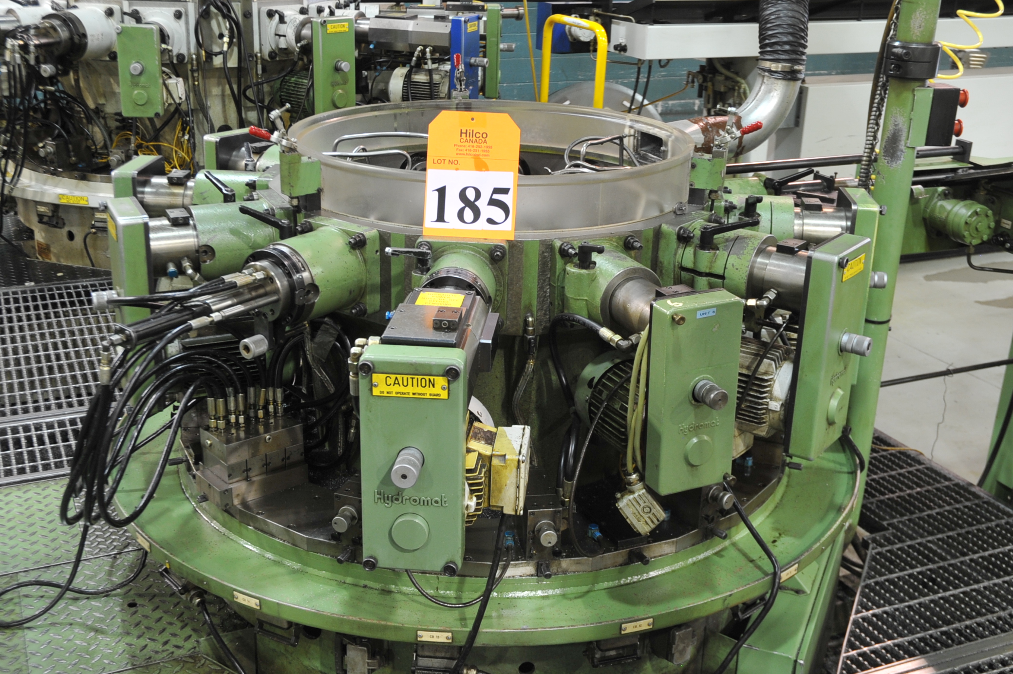 1998 Hydromat Model HW25/12 Precision Rotary Transfer Machine, S/N HW25 ...