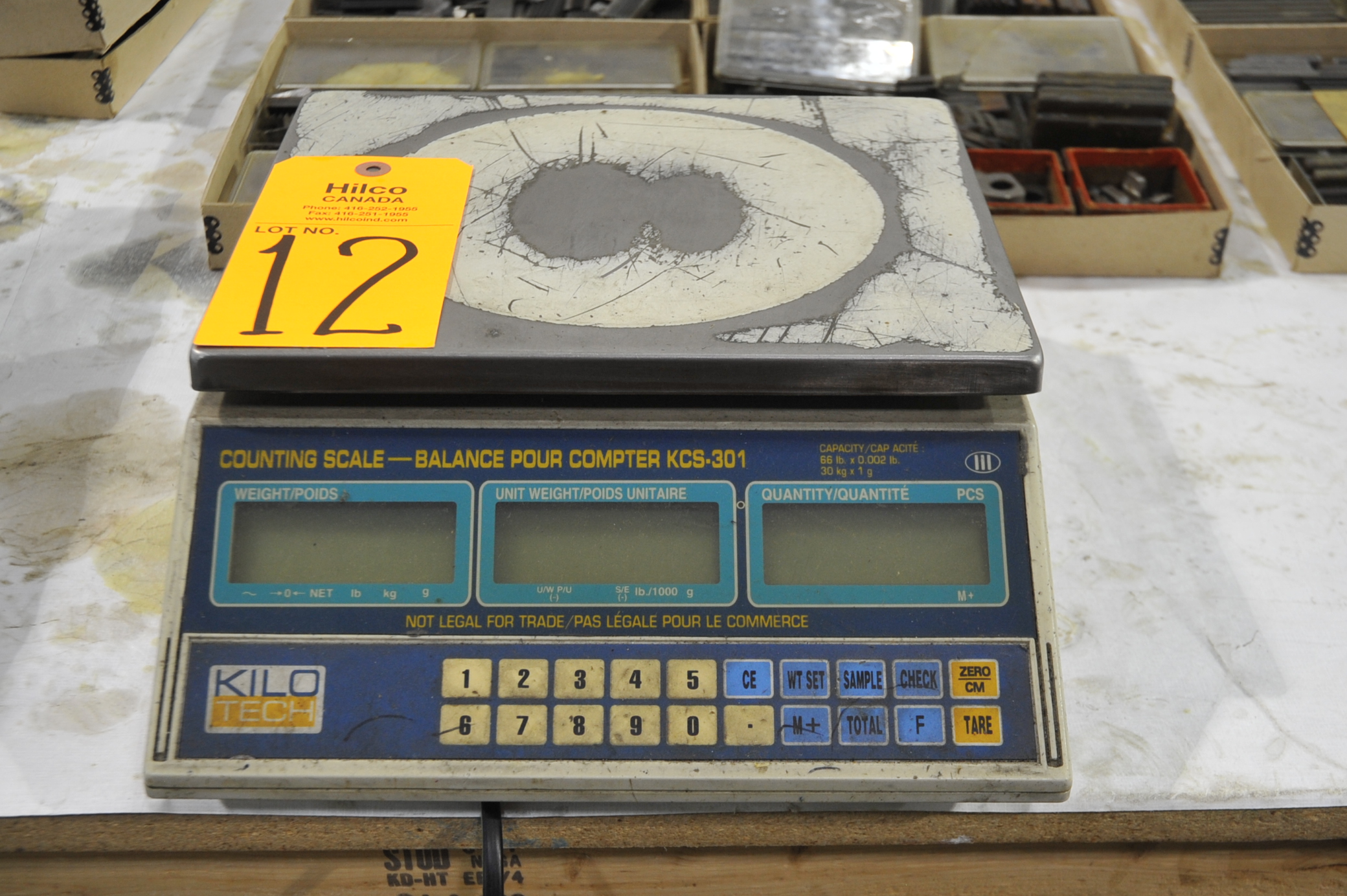 Kilotech Model KCS-301 30 Kg Capacity Computer Scale