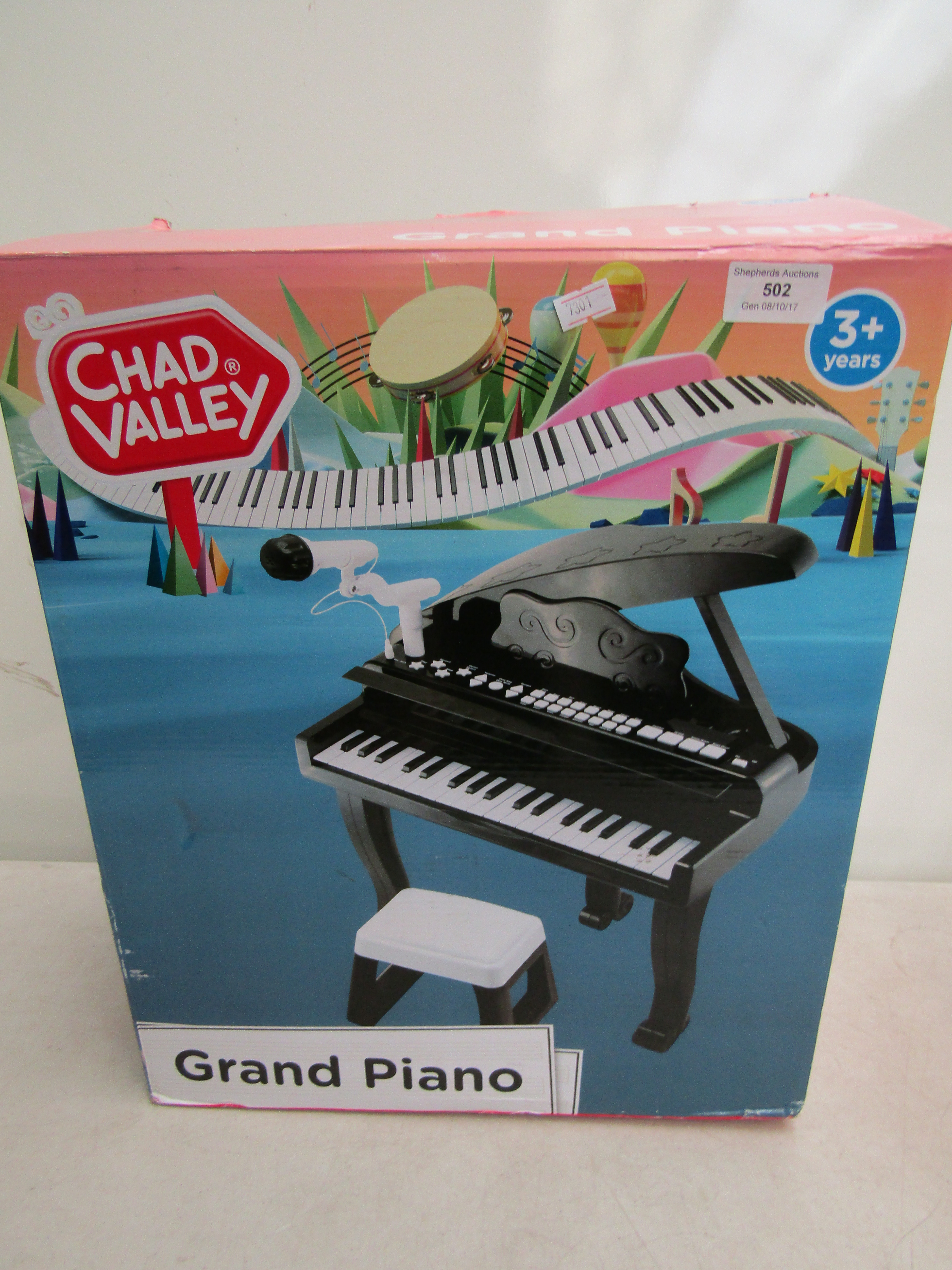 Chad Valley play grand piano, unchecked and boxed