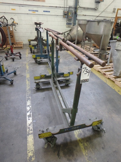 Lot of: (4) Extruder Screw Carts (Asset Location: Bay 3), (Site ...