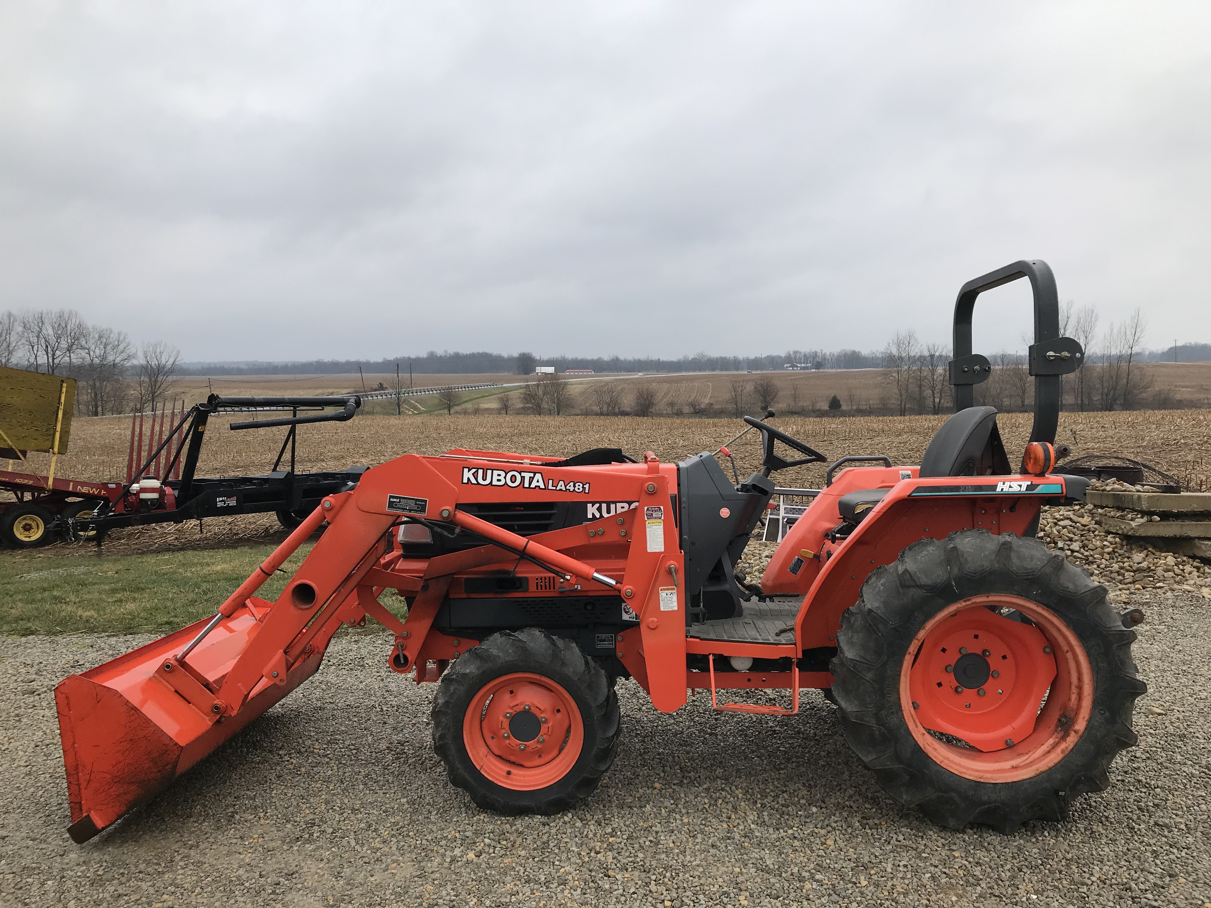 Kubota L3010 tractor, 396 hrs., MFWD, Rops, LA 481 loader w/ 65” bucket ...