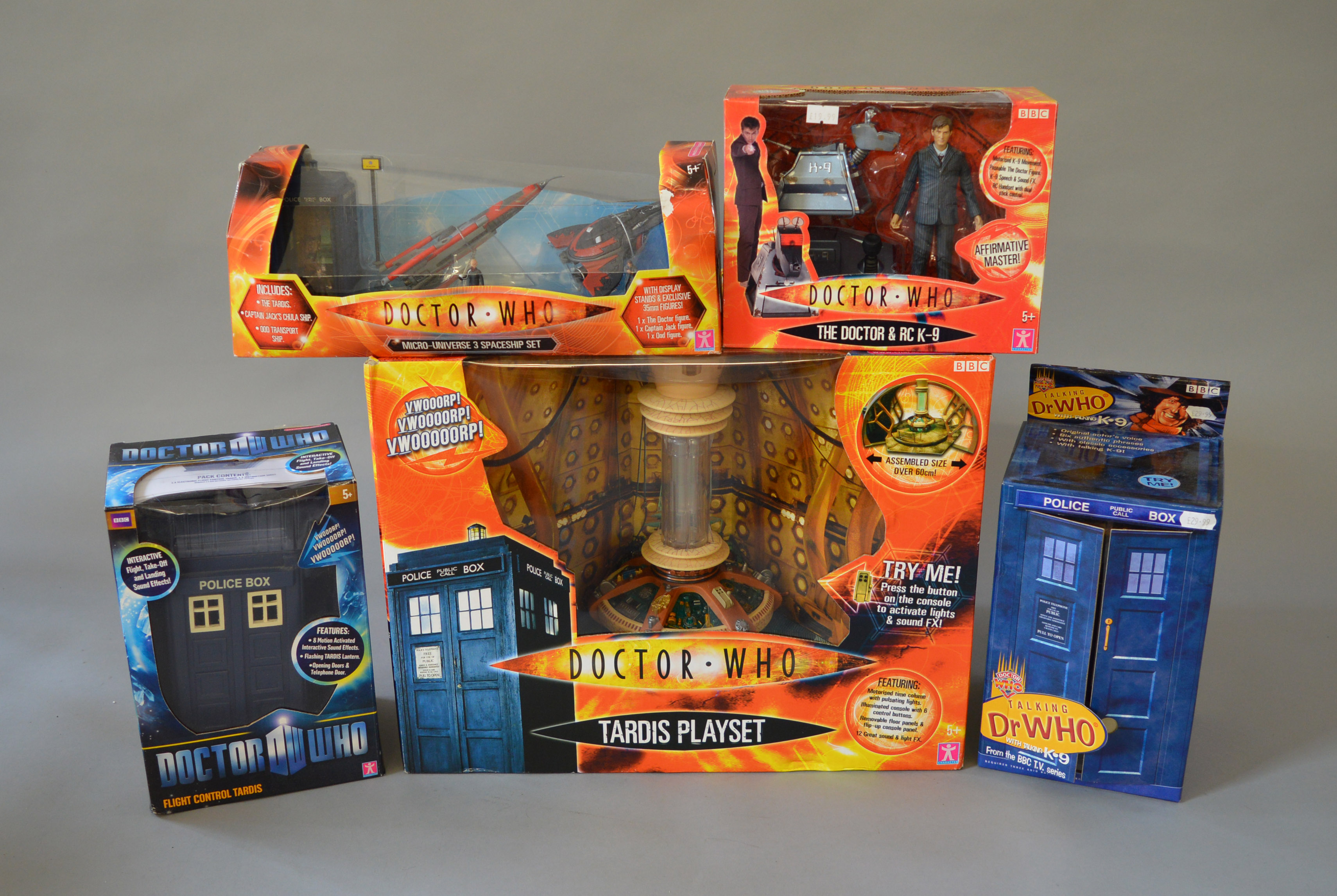 Five Doctor Who toys: Character Tardis Playset; Character The Doctor ...