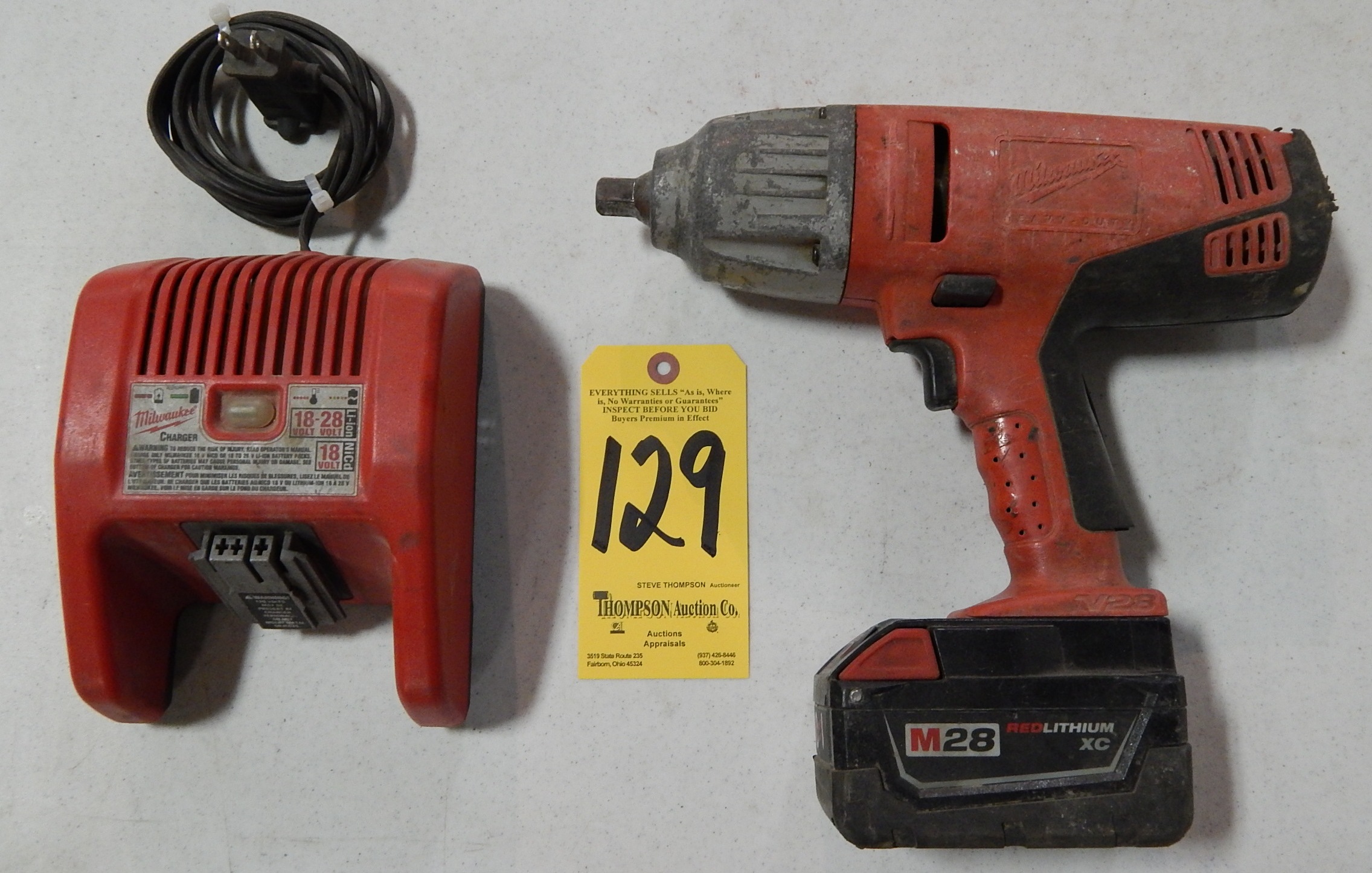 Milwaukee 28V Cordless Impact, 1/2" Drive with Battery Charger