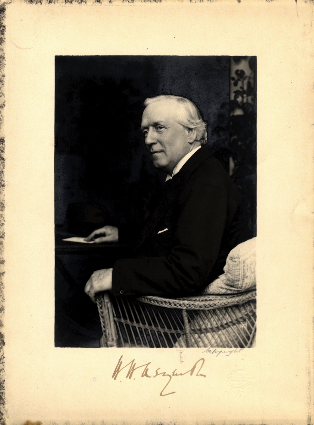 ASQUITH H. H.: (1852-1928) British Prime Minister 1908-16. Vintage ...