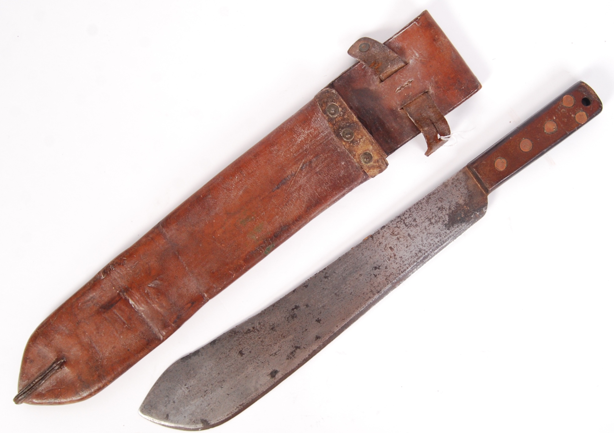 An original WWII Second World War British Army machete marked ' J.J.B ...