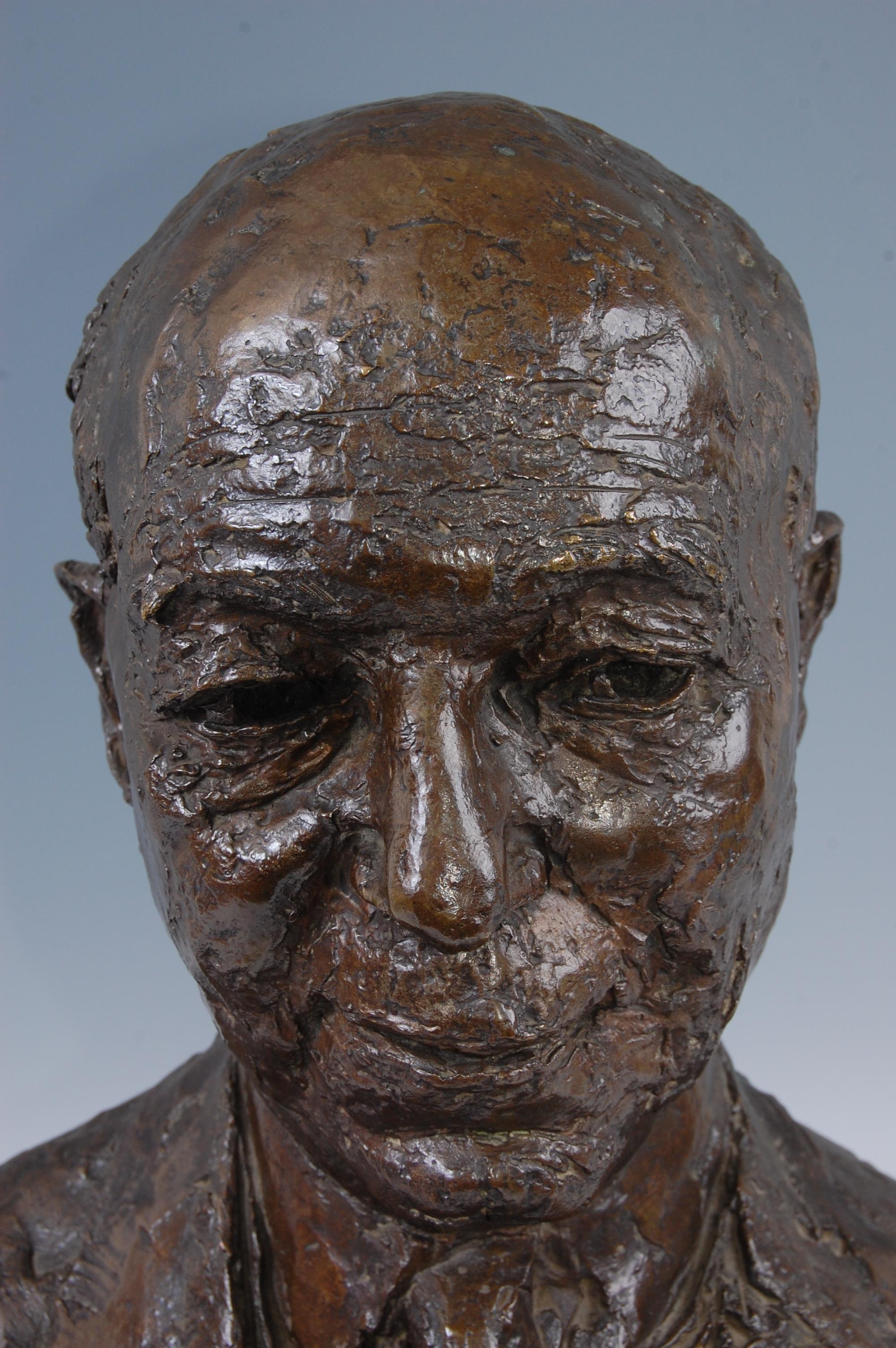 Jacob Epstein (1880-1959) - a large patinated bronze bust of a ...