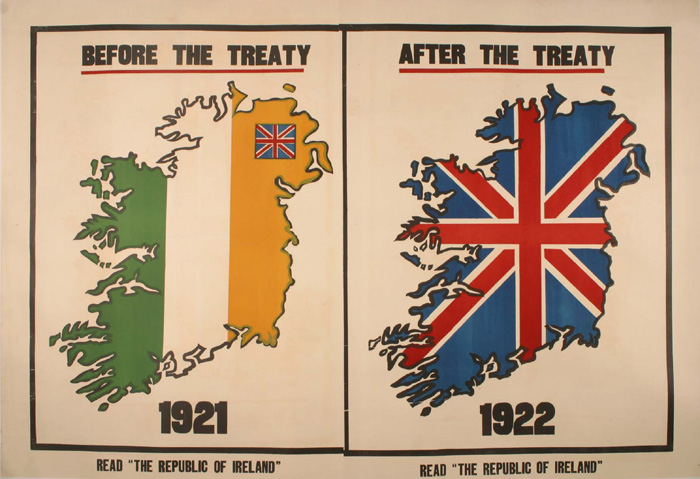 1922 Anti-Treaty poster A two-sheet poster depicting a map of Ireland ...