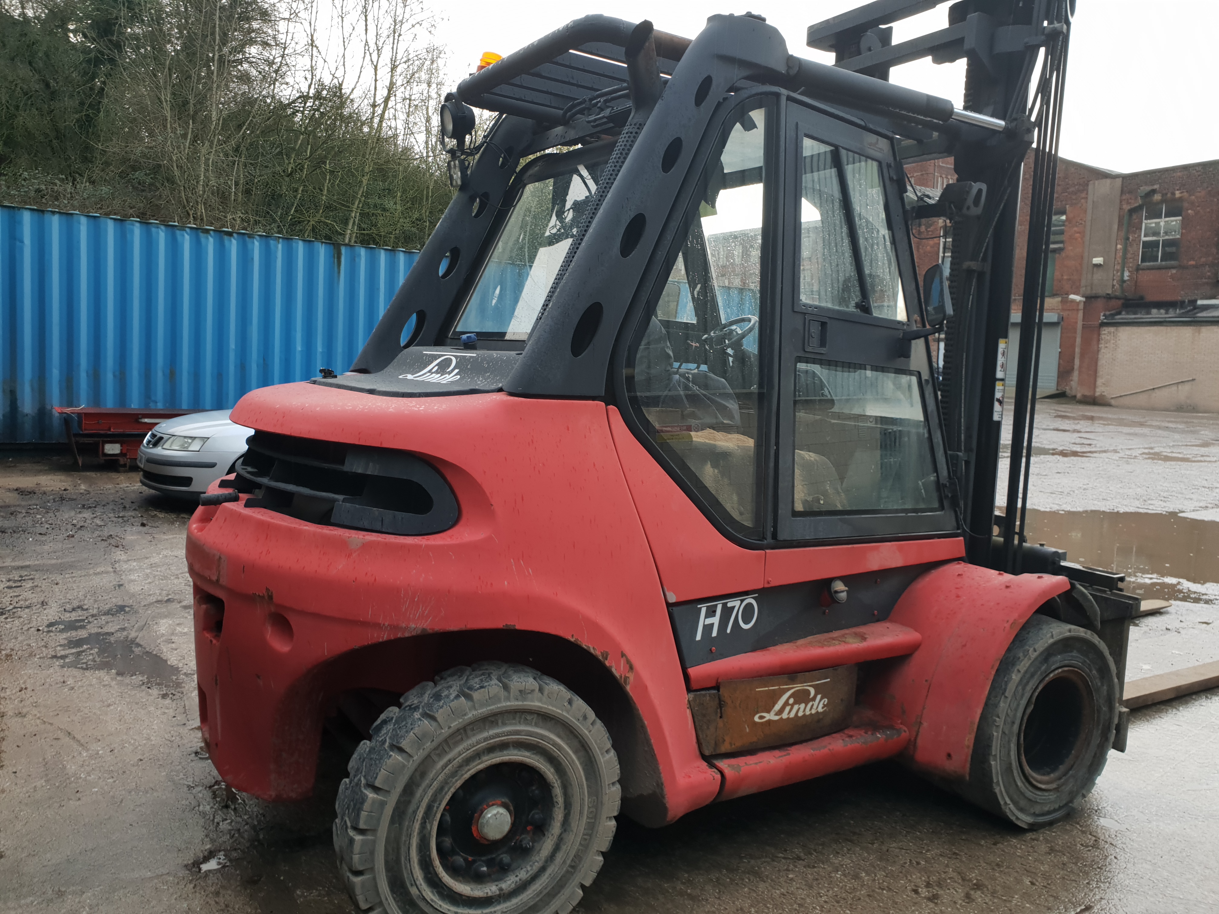 Linde H70 7 Tonne Diesel Forklift, 8 ft Forks, Fork postioners and ...