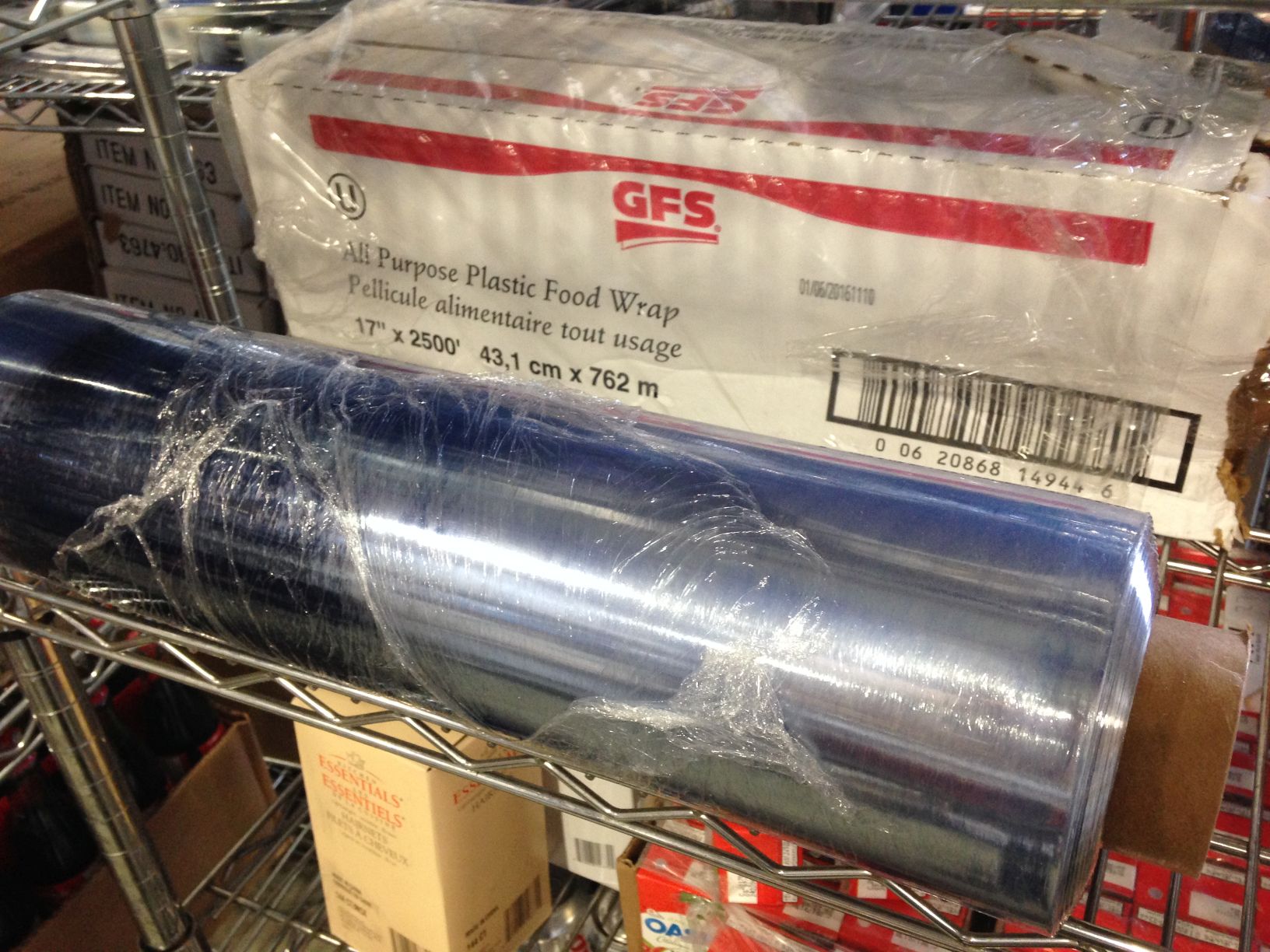 GFS Plastic Food Wrap 12" x 2500'