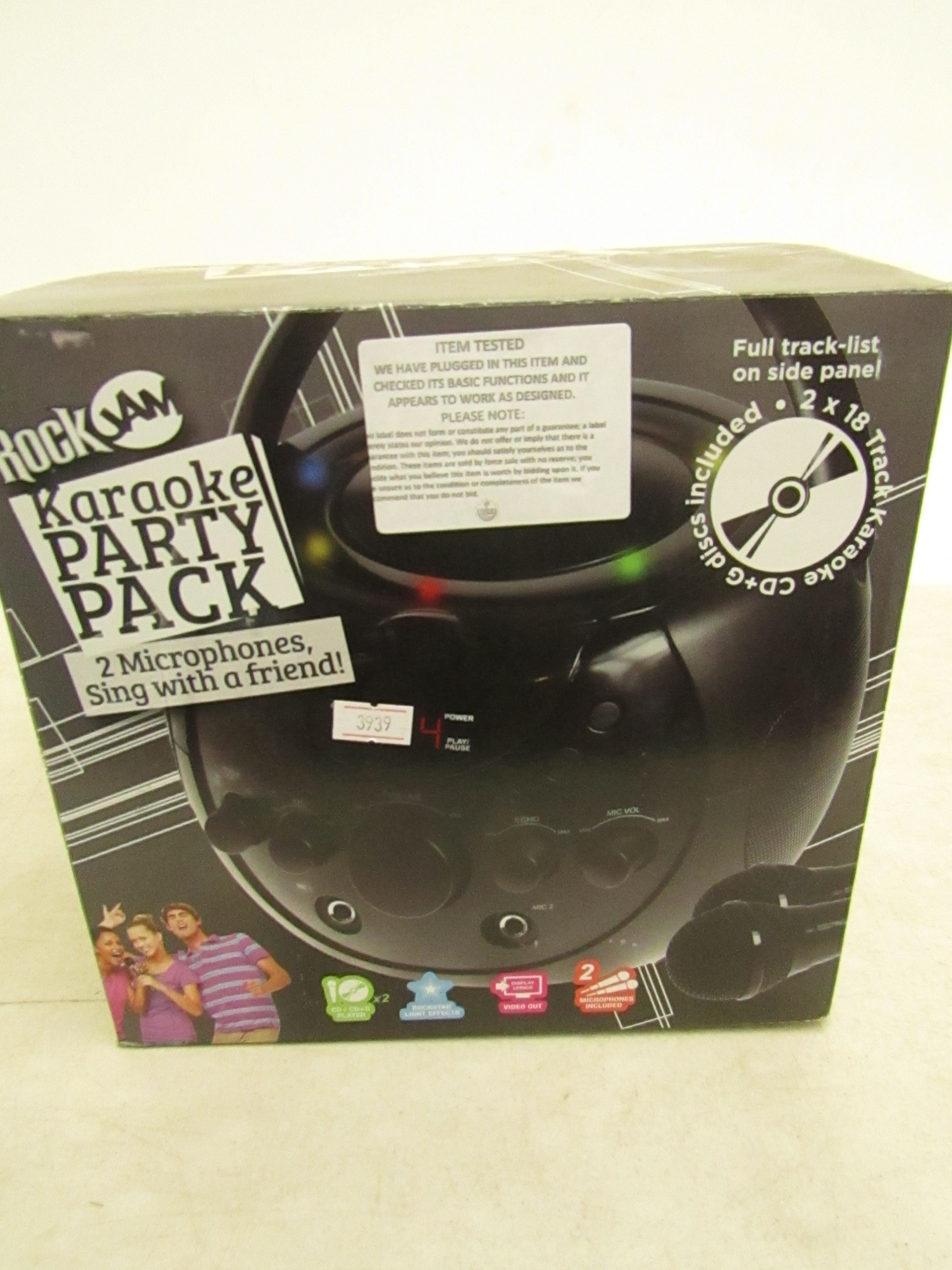 Rock Jam karaoke party pack, tested working and boxed.