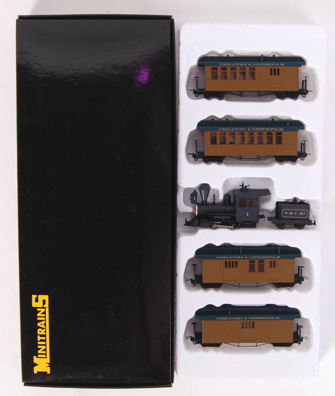 A Minitrains made N gauge H0e / 009 railway trainset No. 1501 ' Black ...