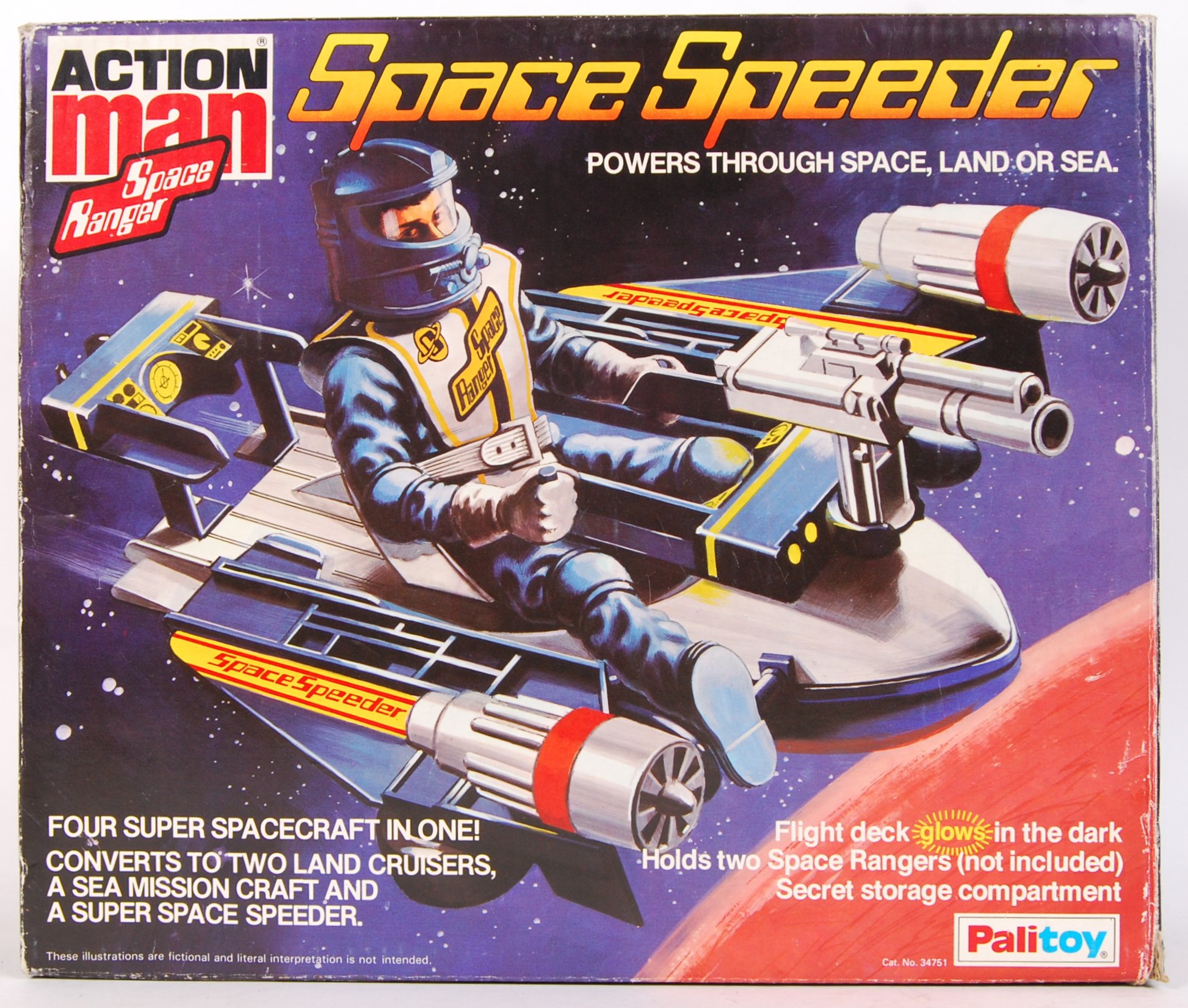 An original vintage Palitoy made Action Man ' Space Speeder ' Space ...
