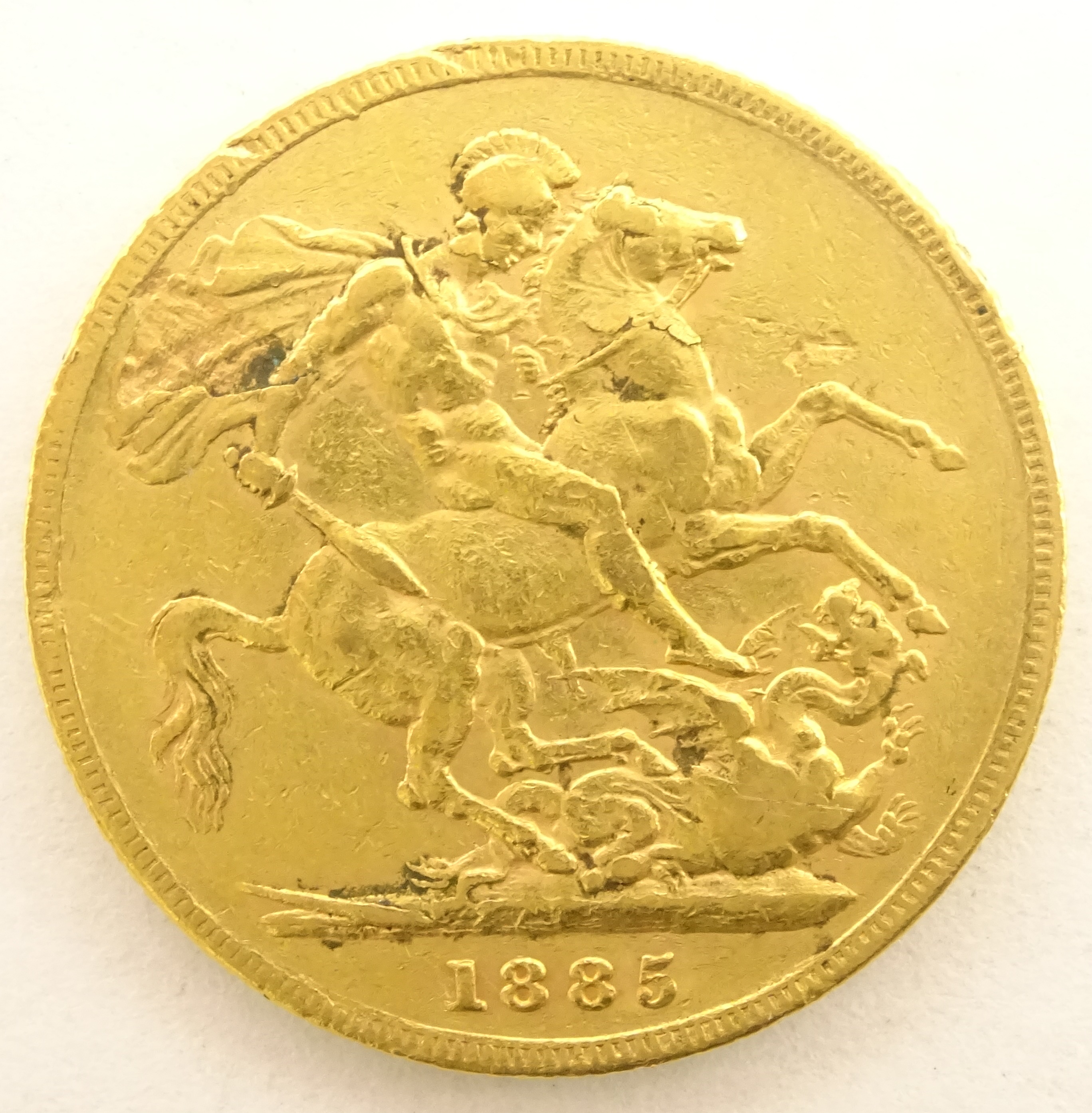 Queen Victoria 1885 gold full sovereign