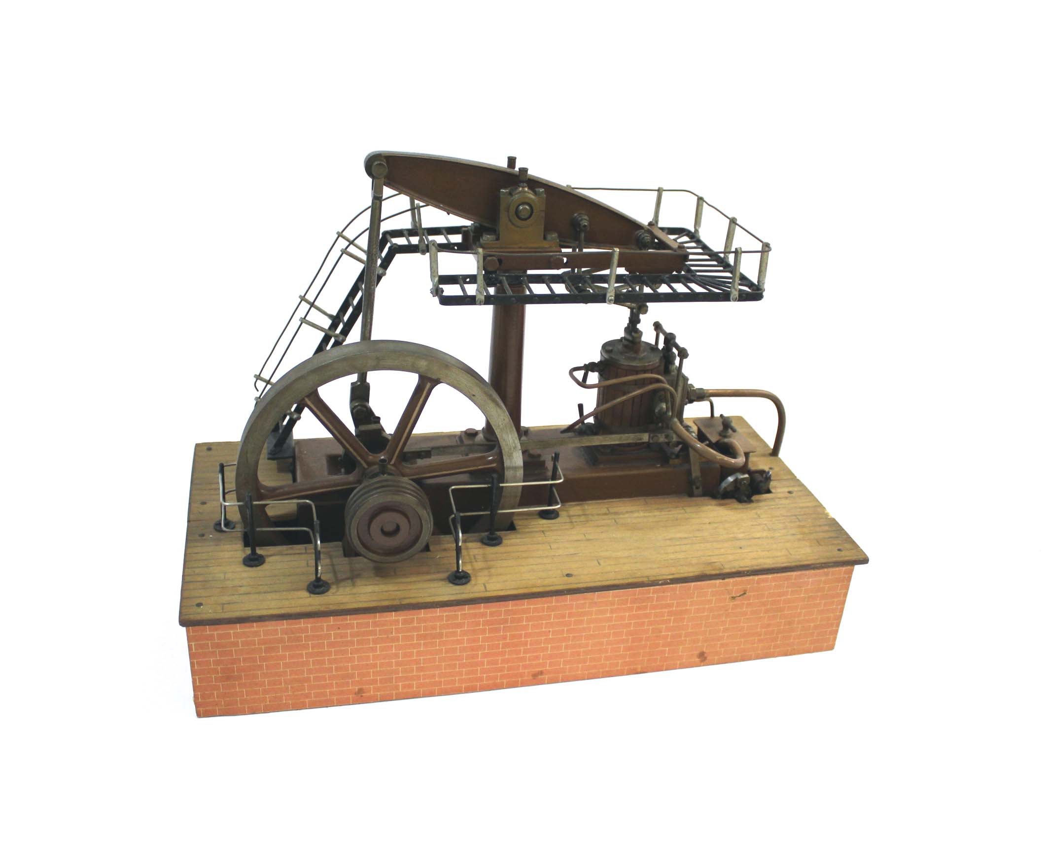 MODEL STEAM ENGINE - BEAM ENGINE a model steam beam engine, with ...