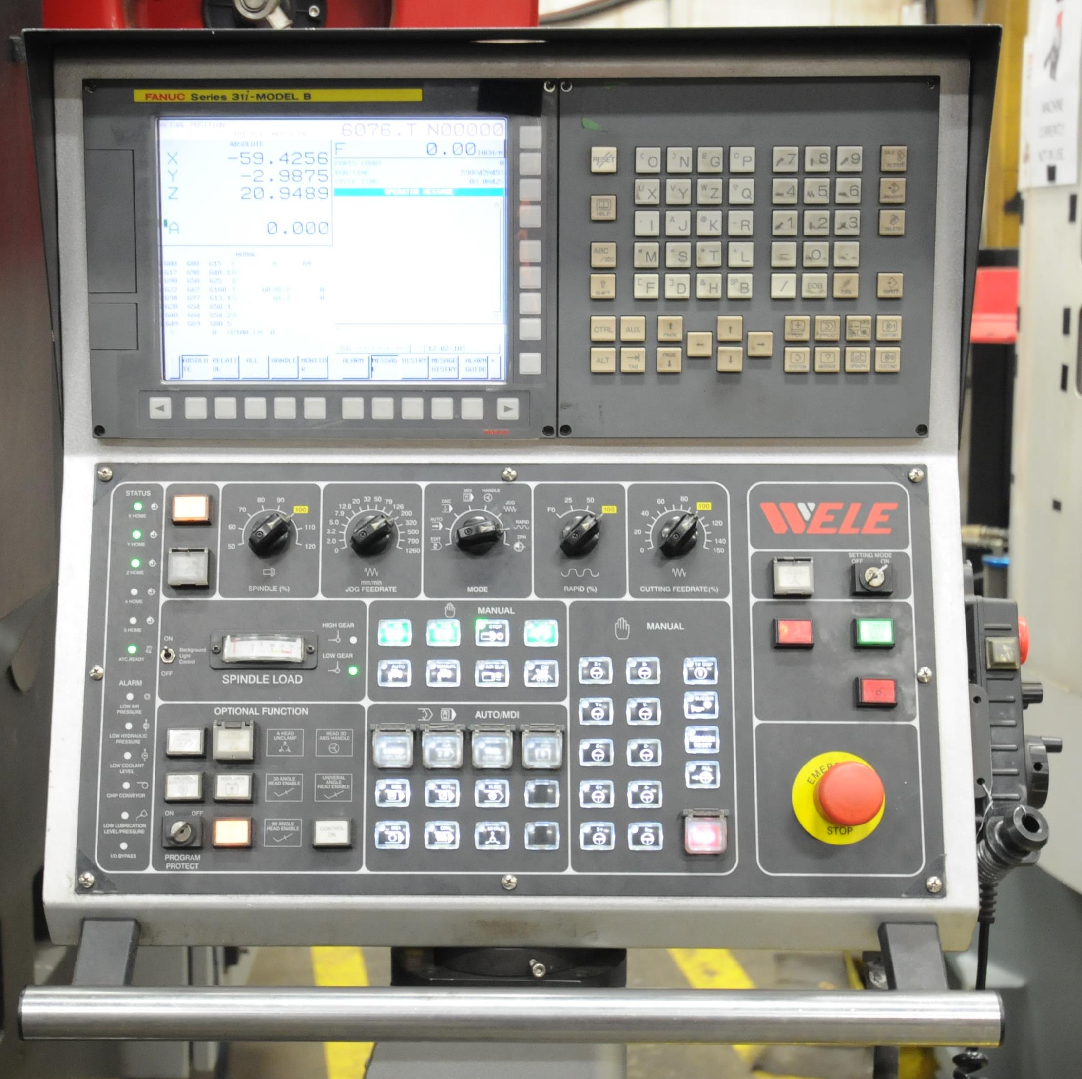 TOYODA WELE (2012) SB-316 CNC BRIDGE TYPE VERTICAL MACHINING CENTER ...