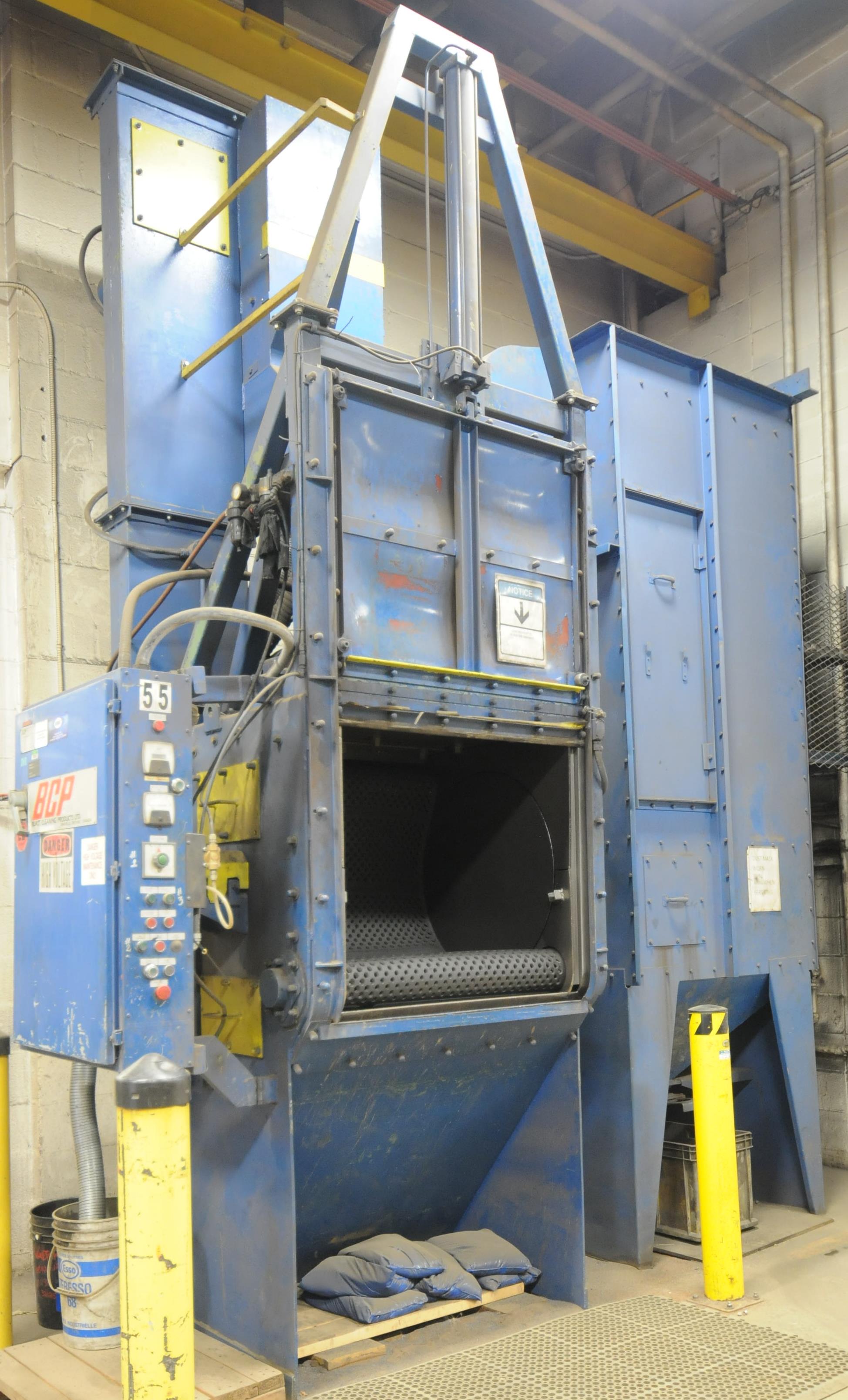 WHEELABRATOR BCP (REBULIT ADS-SHOTBLAST) A1-14898 ROTARY TUMBLAST SHOT ...