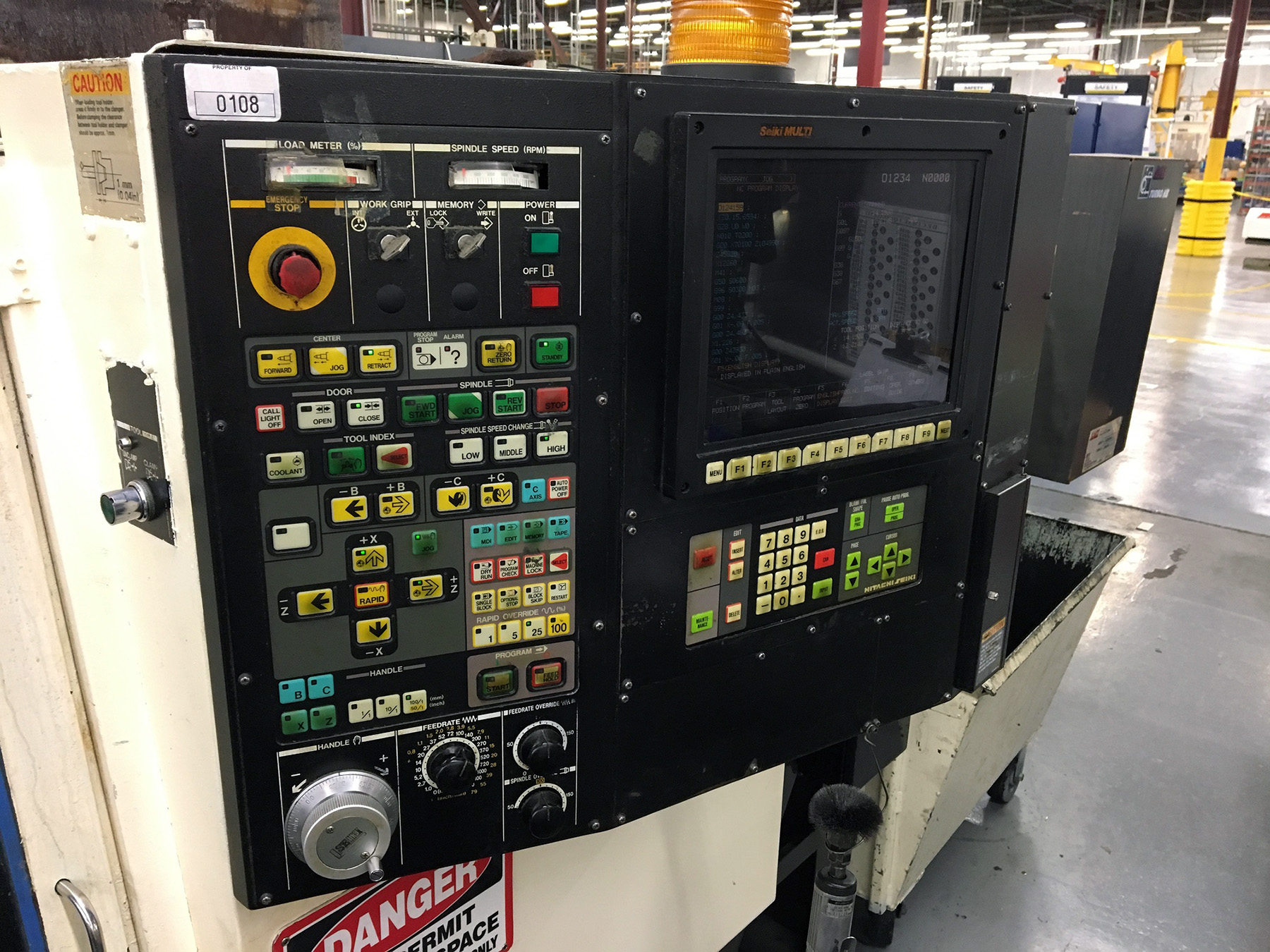HITACHI SEIKI MDL. HITEC-TURN 20S II CNC LATHE, new 1992, Seiki Multi ...