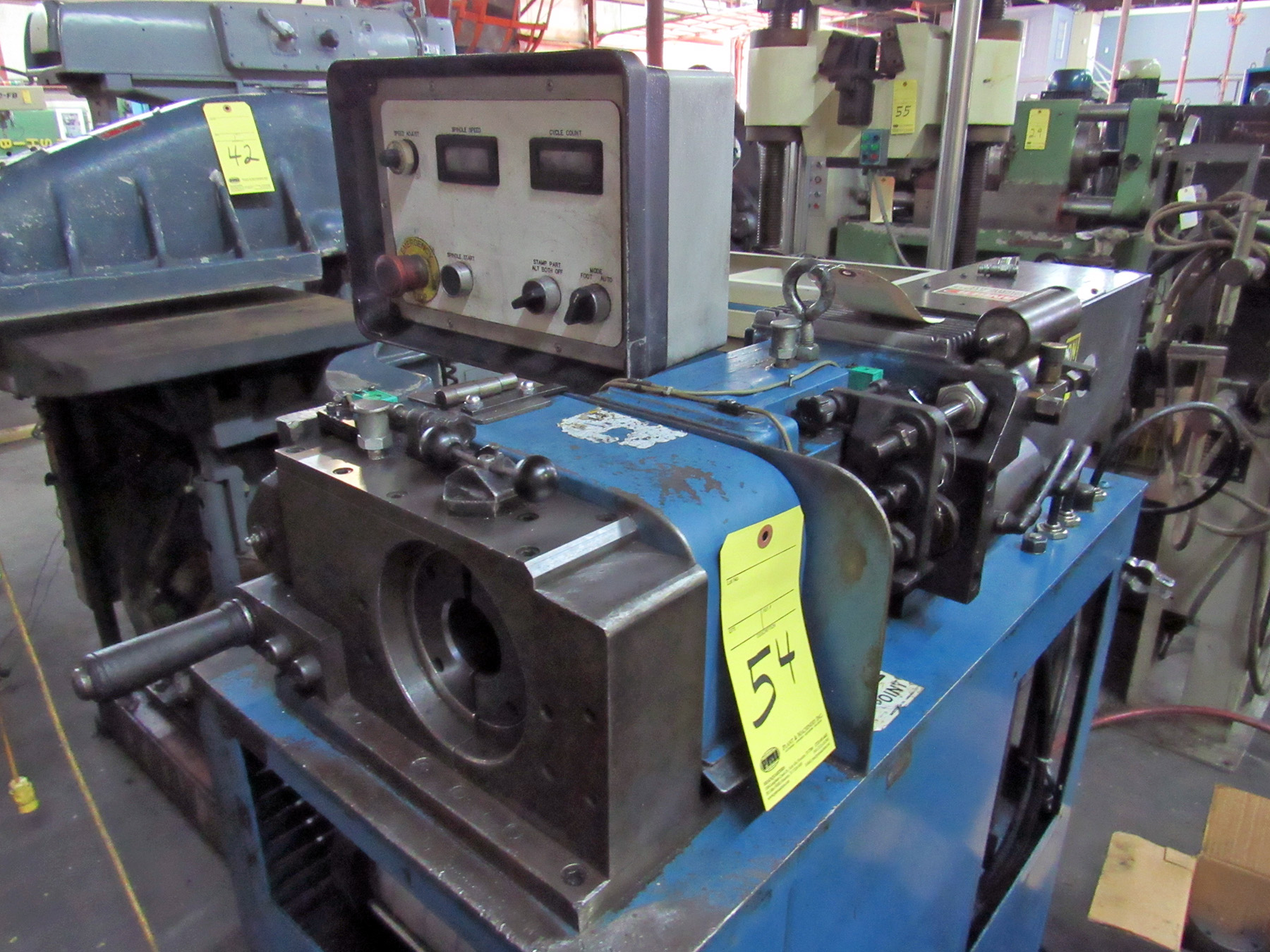 BOLT & STUD CHAMFERING MACHINE, STUDMASTER, variable spd., marking and ...
