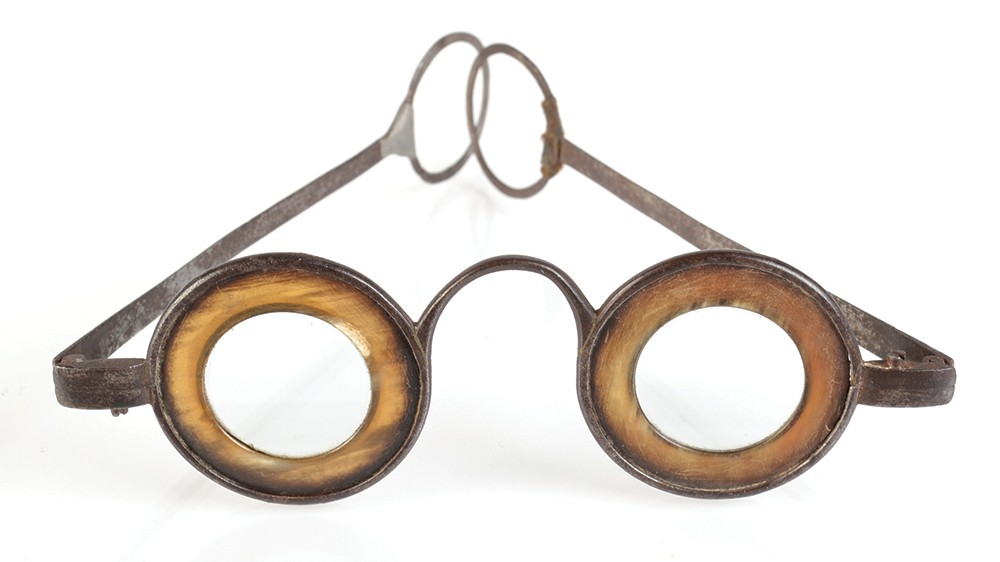 An extremely rare pair of 'Martin's Margin' spectacles, made by ...