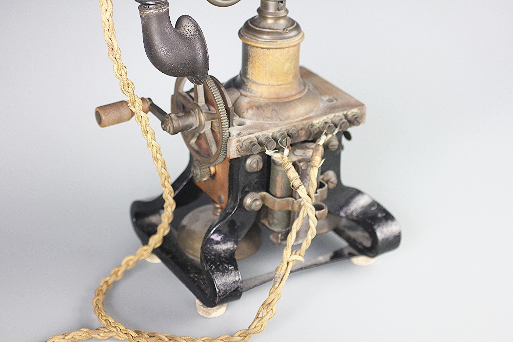 An early Ericsson skeleton telephone No.16, designed by Lars Magnus ...