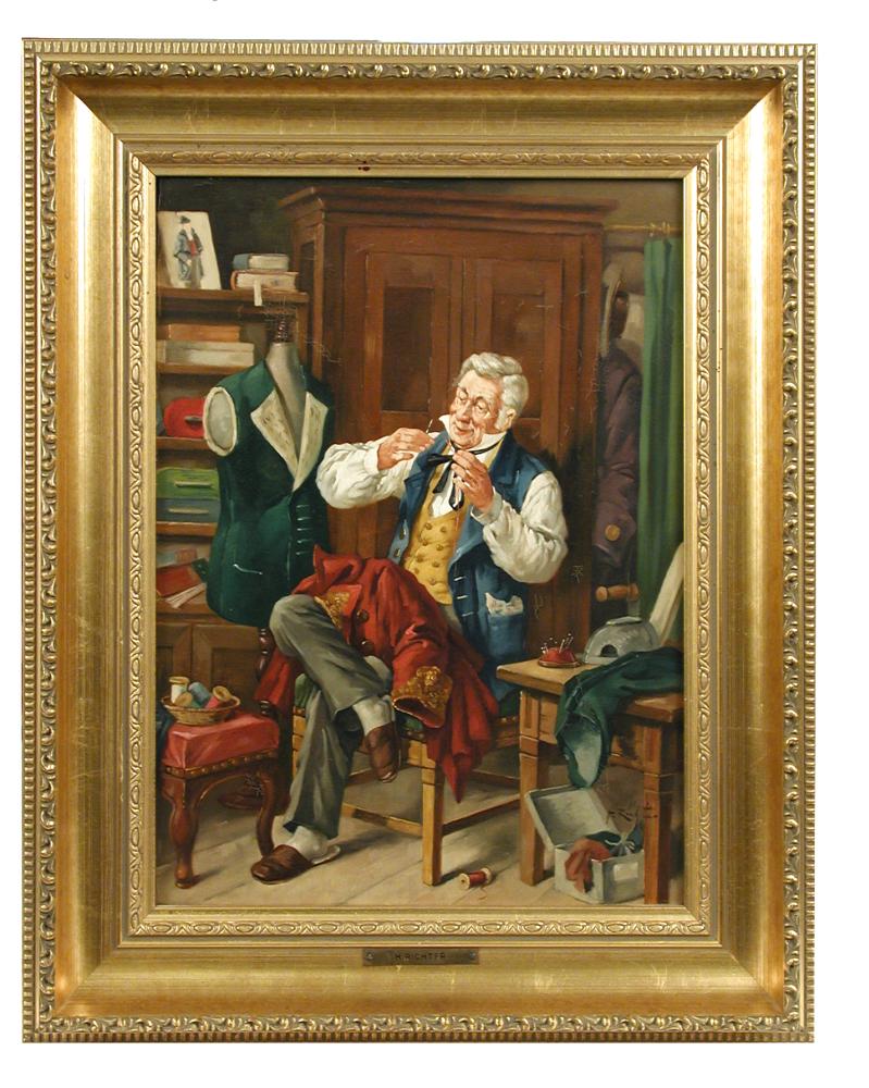 Hermann Richter (German, 1875-1941) The Tailor signed lower right "H ...