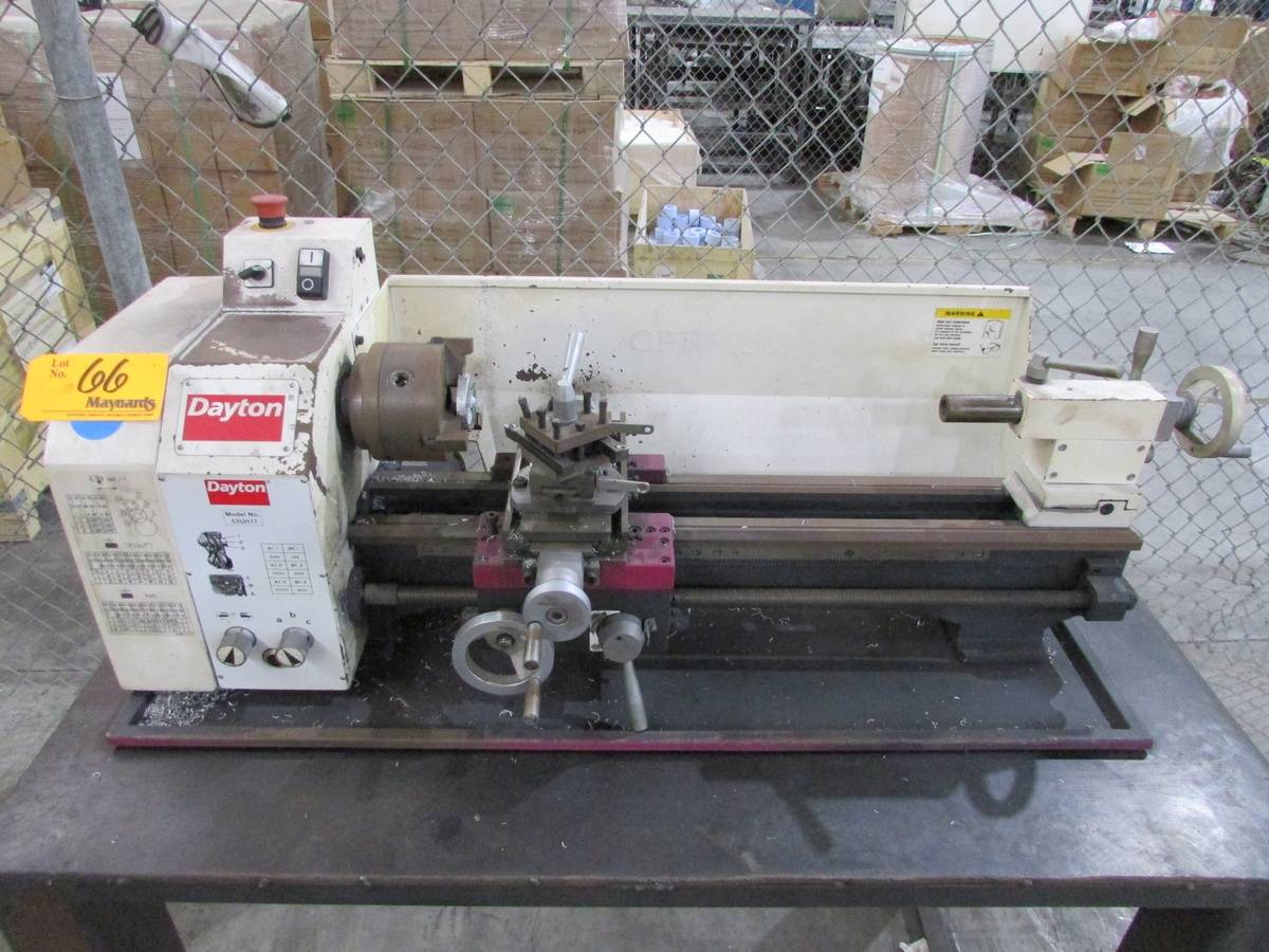 Dayton 53UH17 Benchtop Lathe 9-3/4" Swing, 22" Between Centers, 1" Hole ...