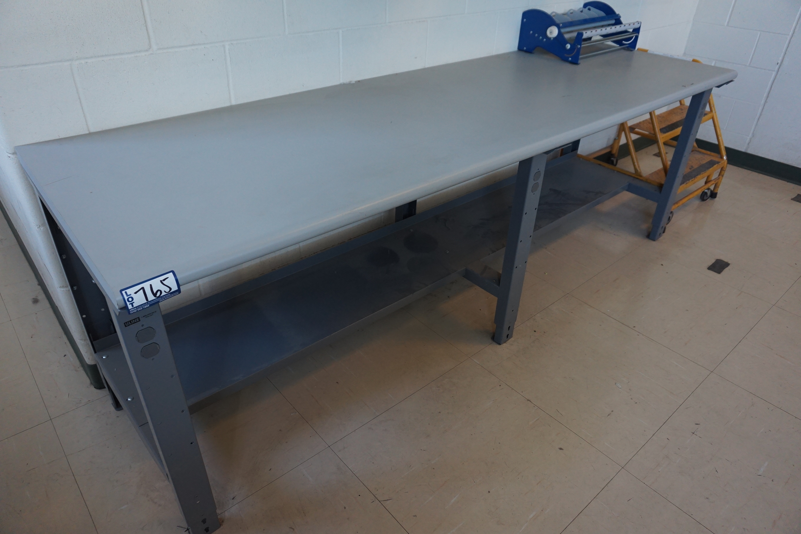 { Group of lots: 765, 766 } } } } } } Uline 8' Work Bench with Portable ...