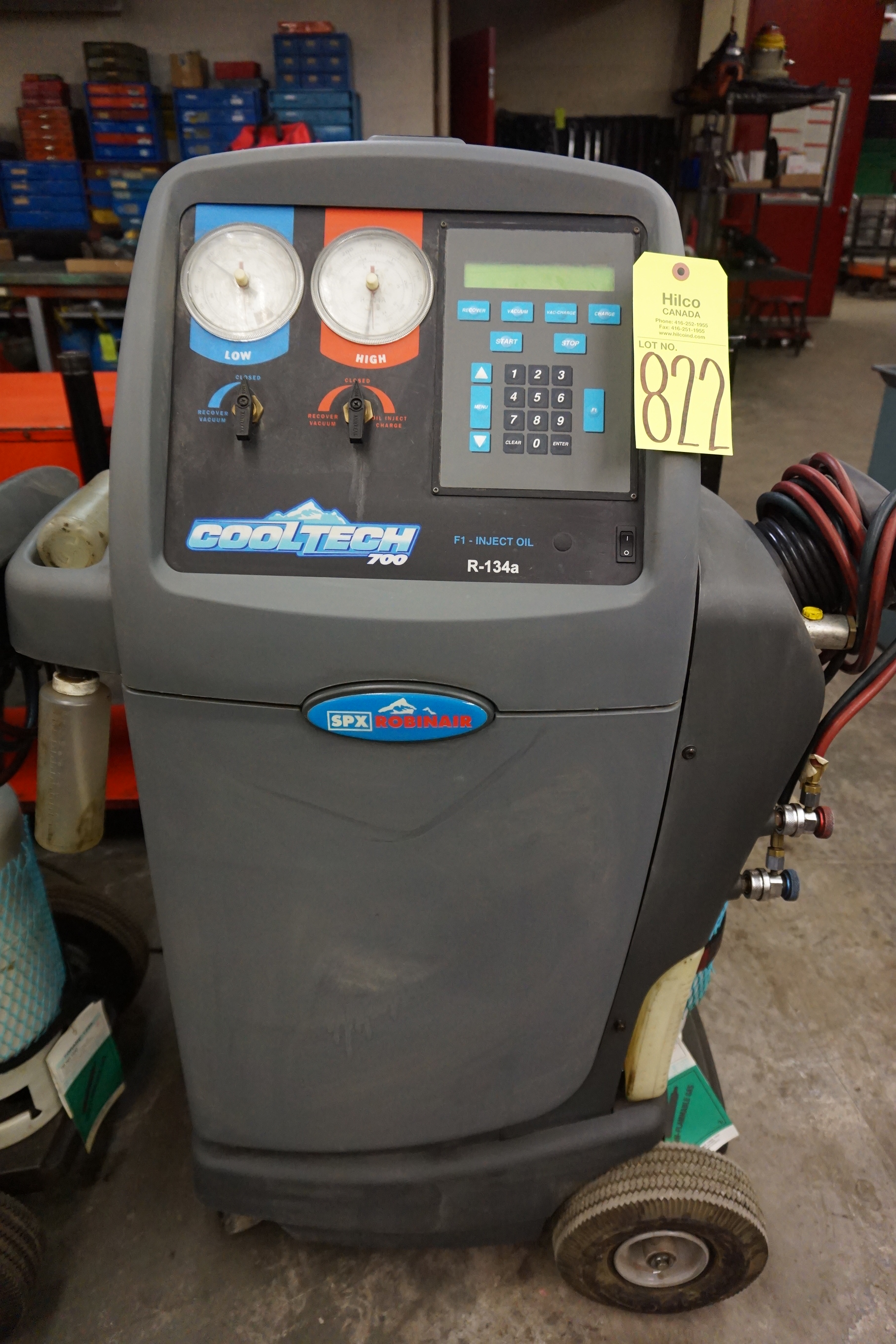 Robinair Model Cool Tech 700 R-134A Refrigerant Recovery Recycling ...