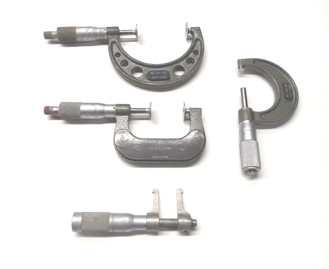 (2) MITUTOYO FLANGE MICROMETERS & BROWN&SHARPE INSIDE MICROMETER