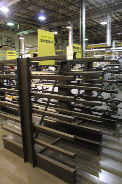 { Group of lots: 218,219,220 } Lot of (2) Anilox Roller Storage Racks