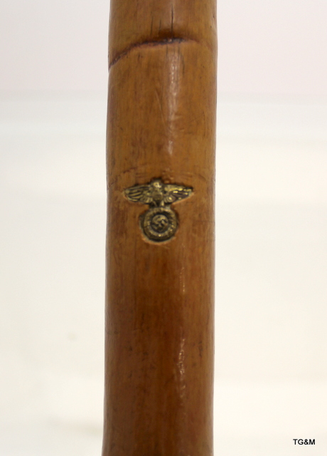 German WW2 walking stick with Nazi emblem
