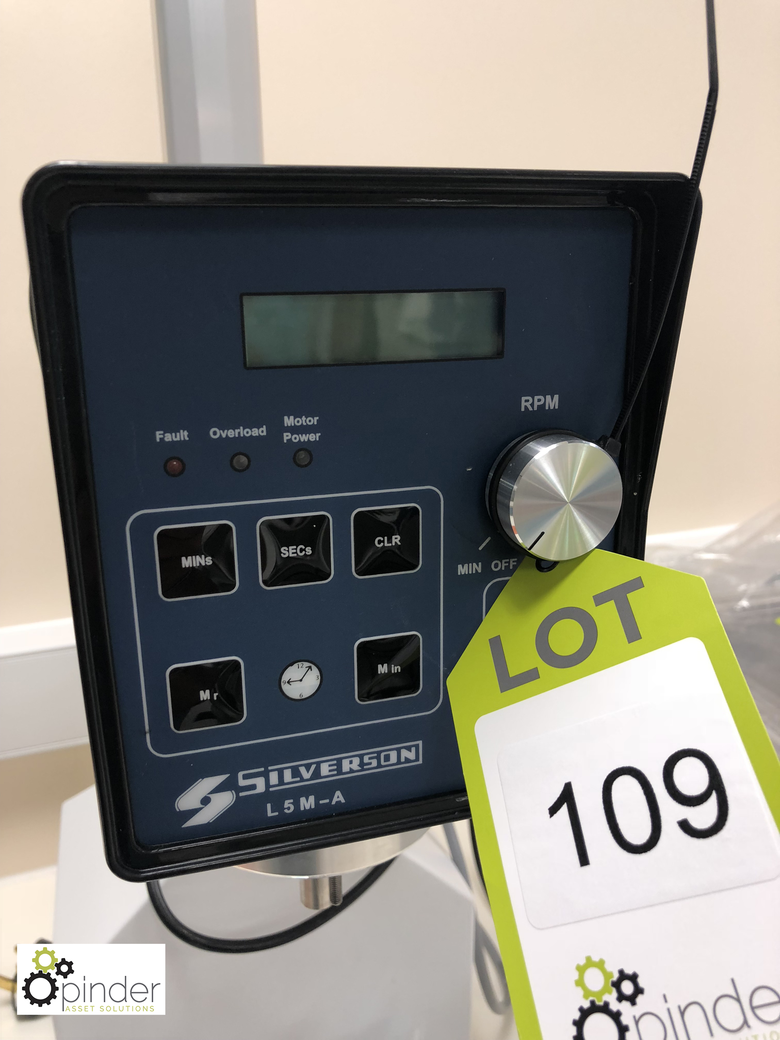 Silverson L5M-A High Shear Laboratory Mixer, serial number 34990, asset ...