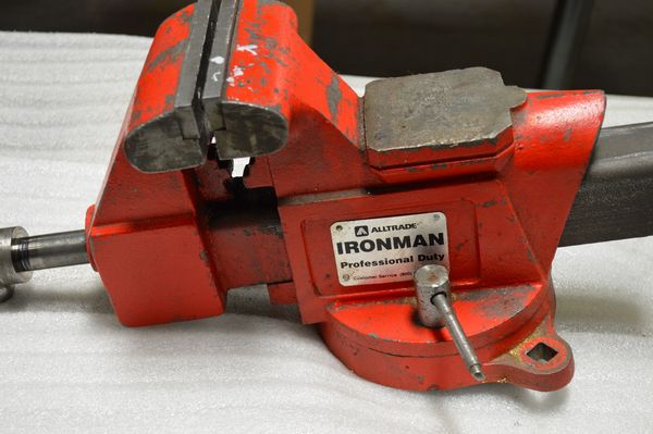 { Group of lots: 64,65 } Table Top Arbor Press and Alltrade Ironman ...