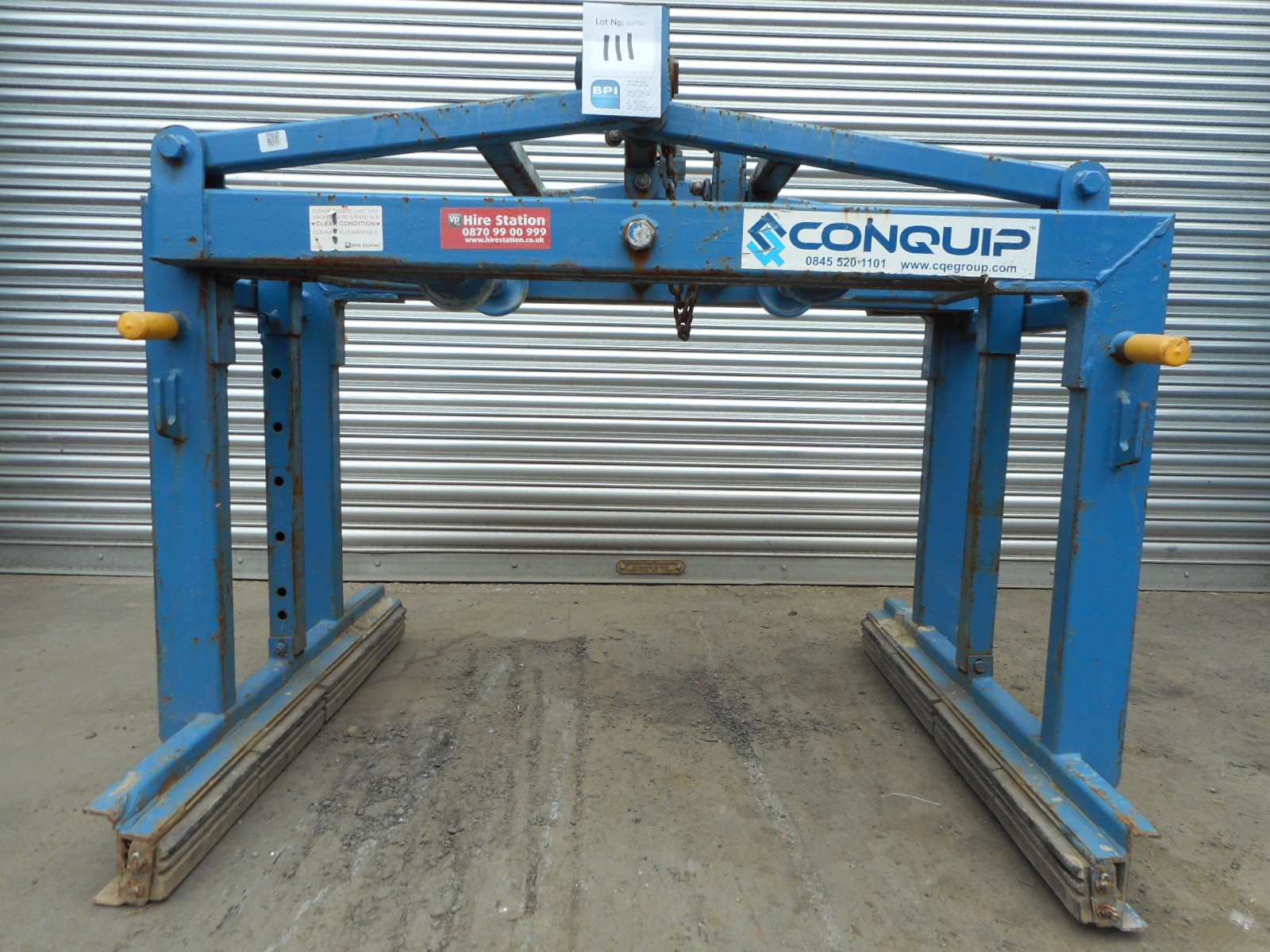 Make: CONQUIP Model: Block Grab 1800KG {037122} - Working when ...