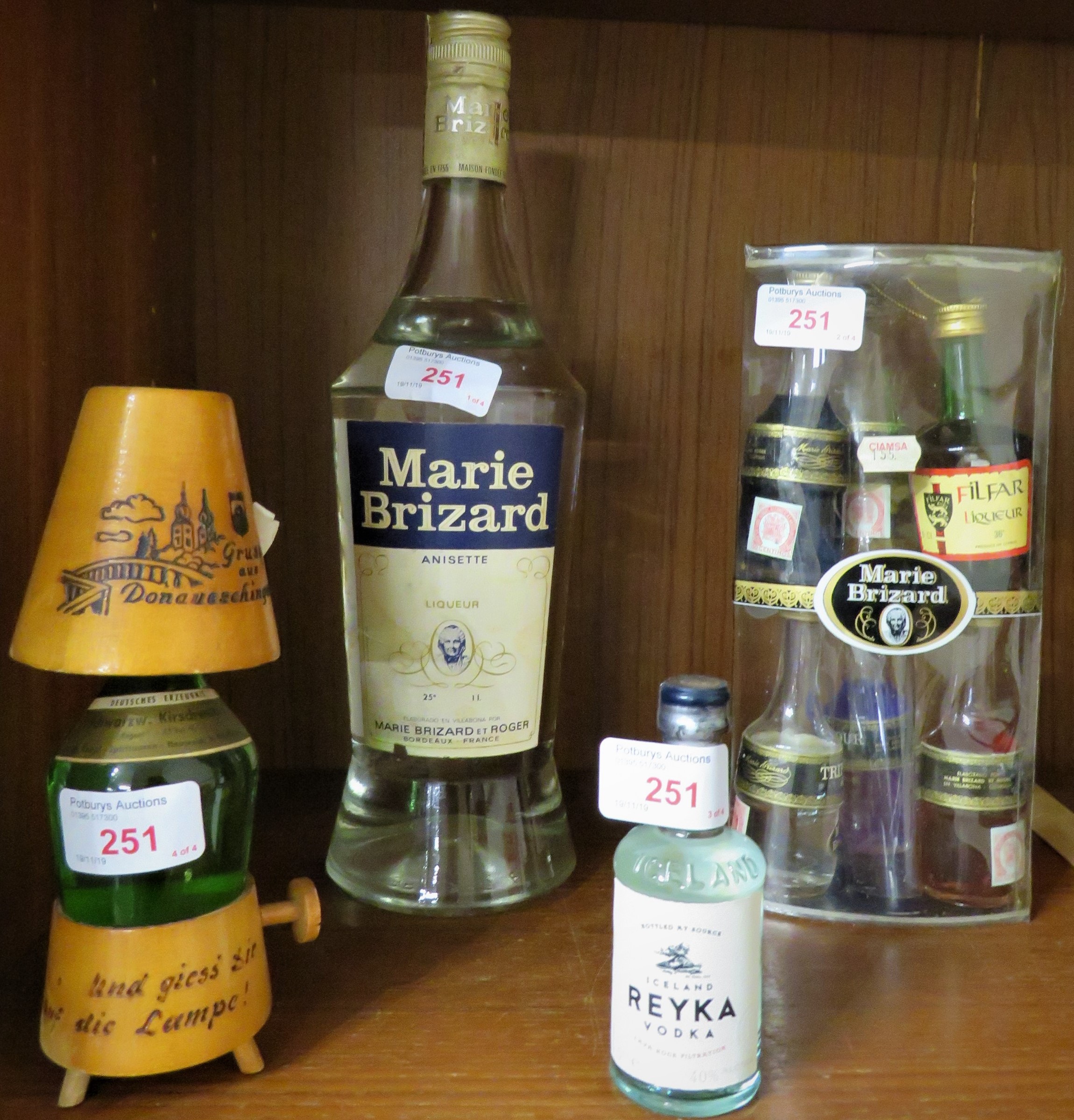 Marie Brizard anisette liqueur, 1 litre, (one bottle); a Marie Brizard ...