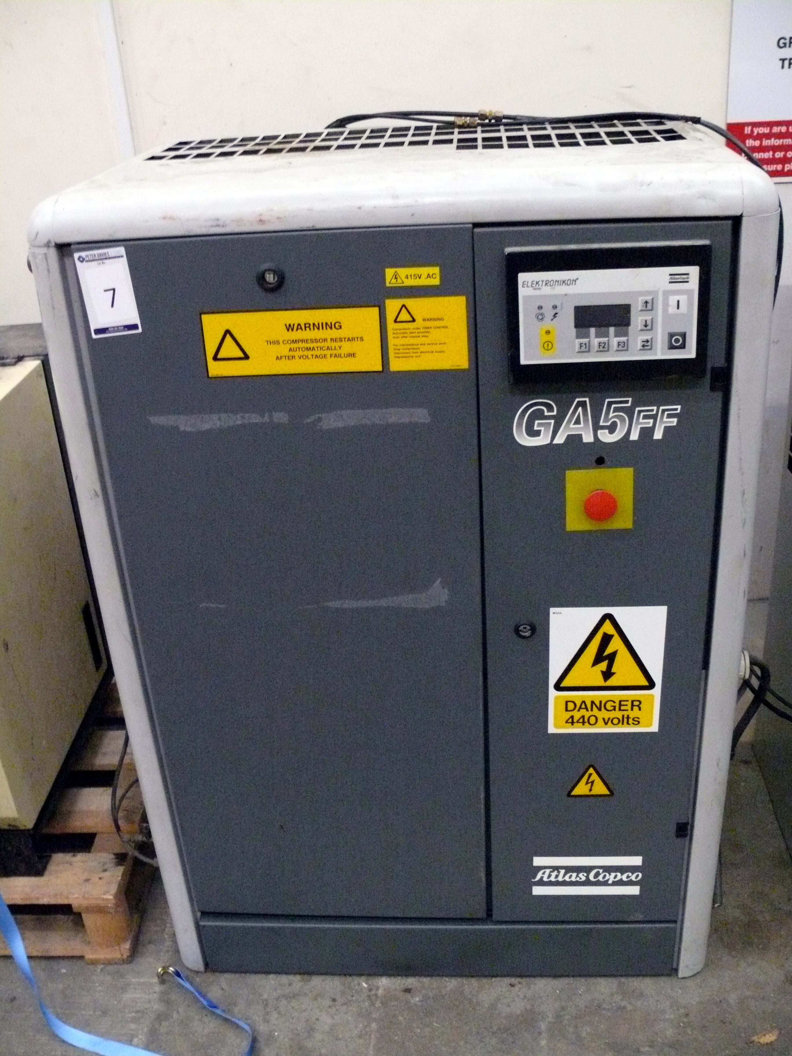Atlas Copco GA5 10 Bar Static Compressor