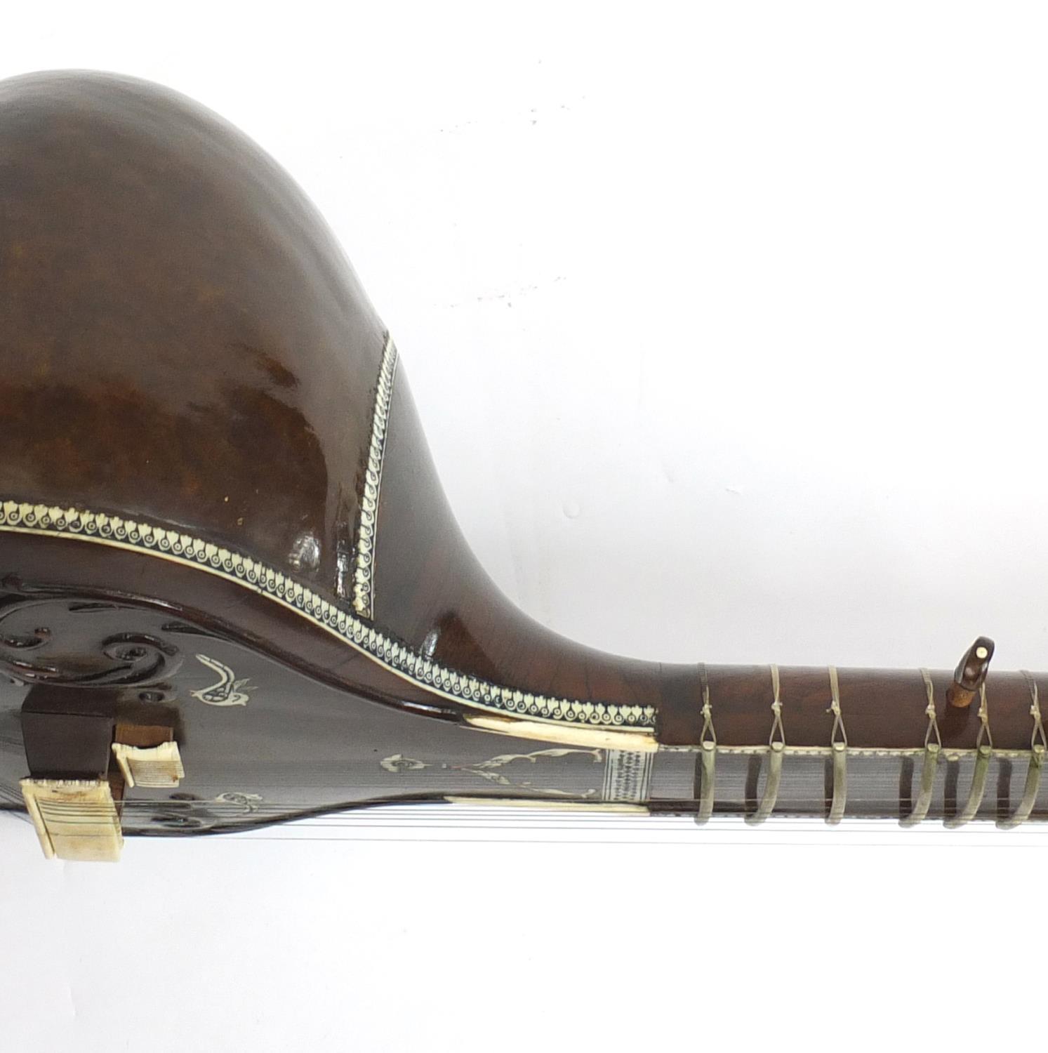 African sitar with case, 127cm length : For Further Condition Reports ...