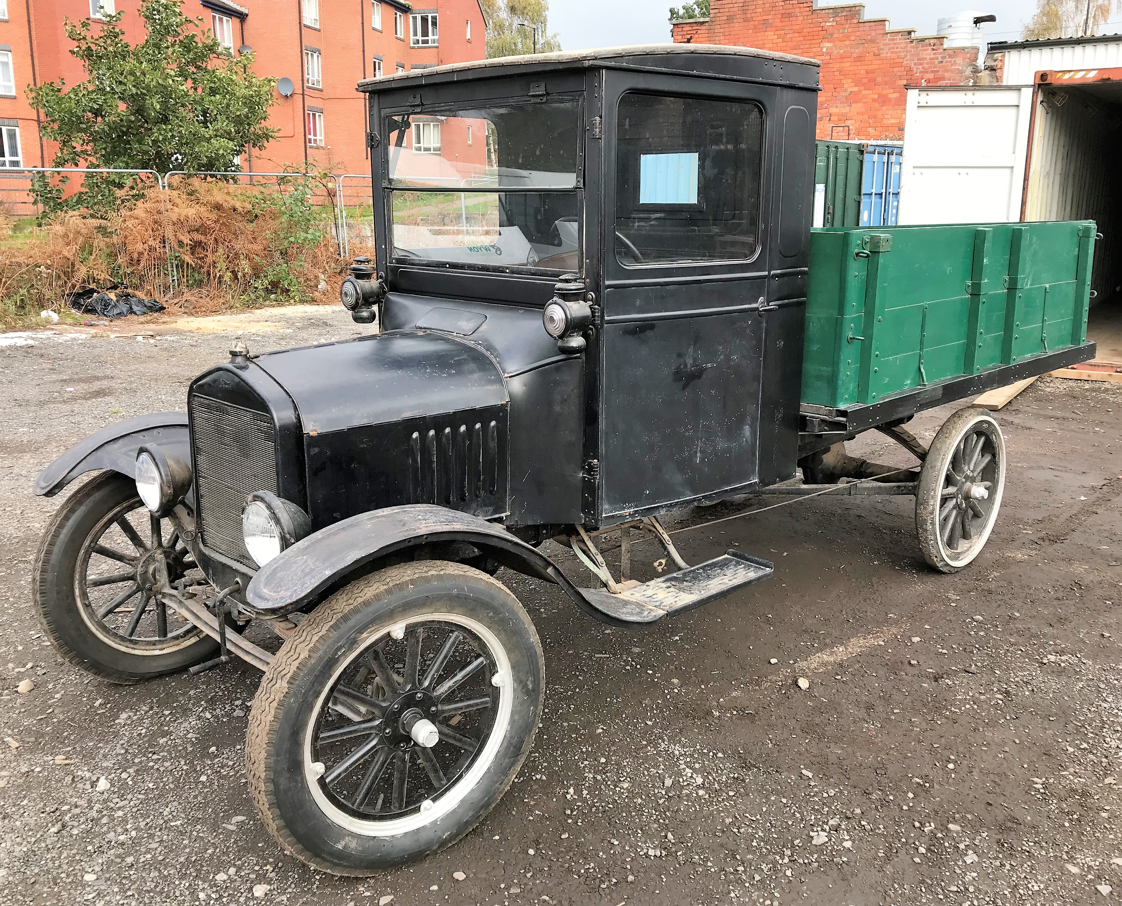 A 1921 Ford Model TT Pick Up Truck Serial Number 3744986; enclosed ...