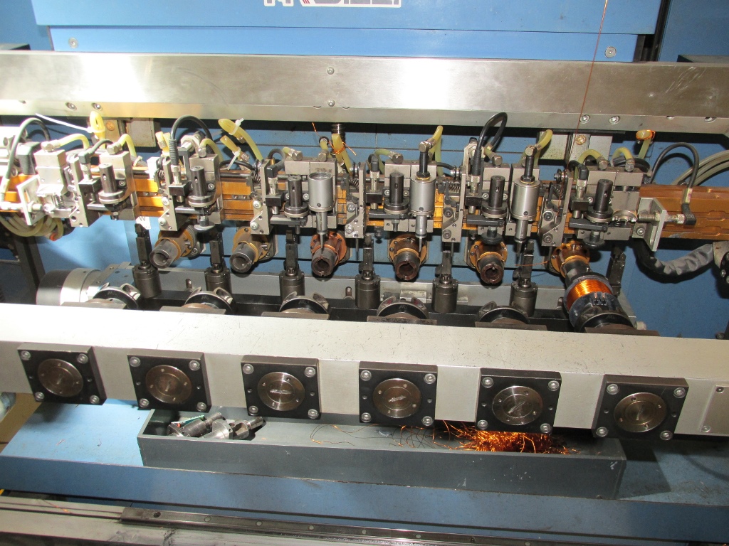 Marsilli Coil Widing Machine.. Model MARS 6-100. Spindlers 6. Year 2000 ...