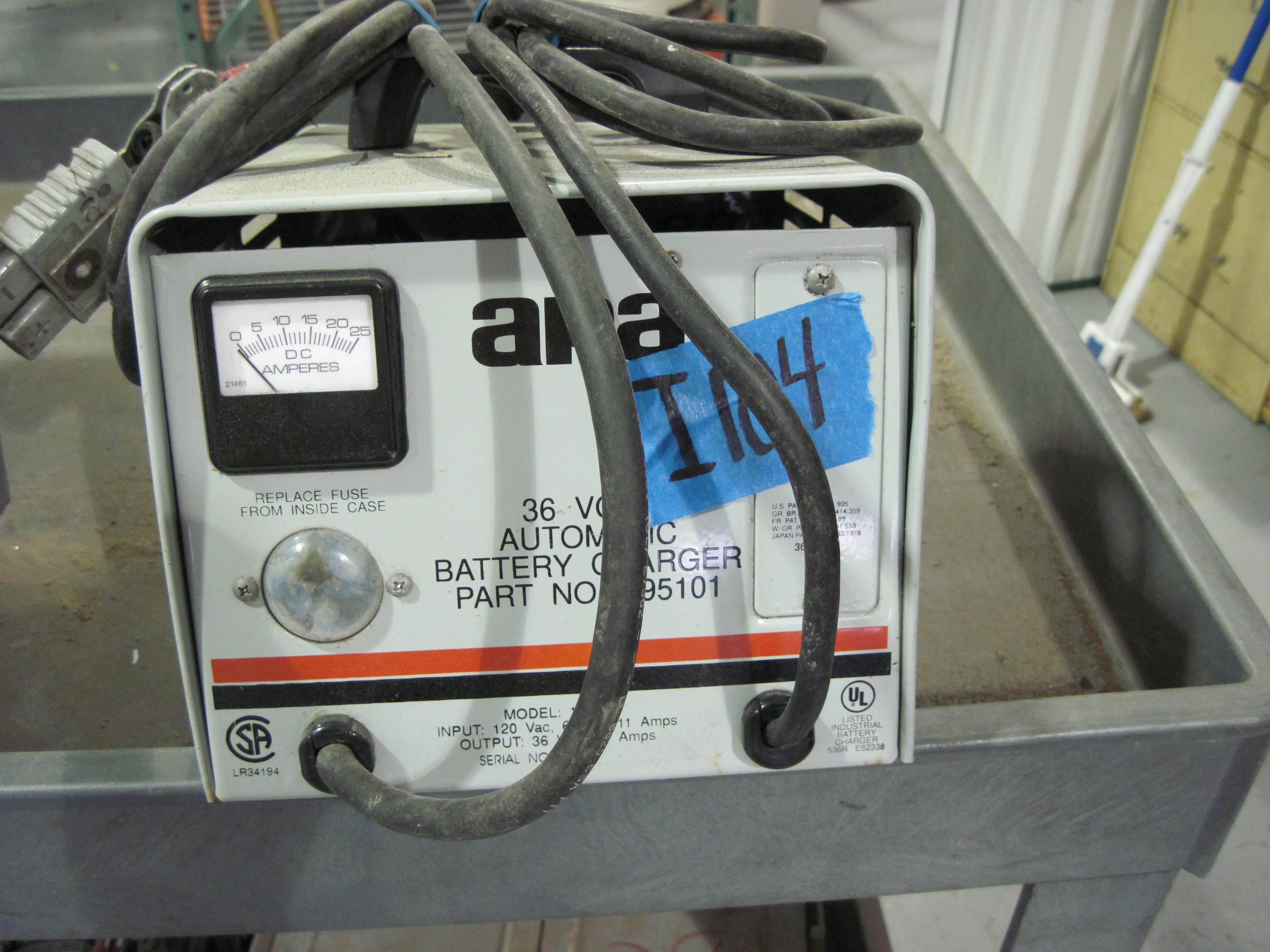 APA 36 Volt Auto Battery Charger Part No 395101, Model 12050, Input ...
