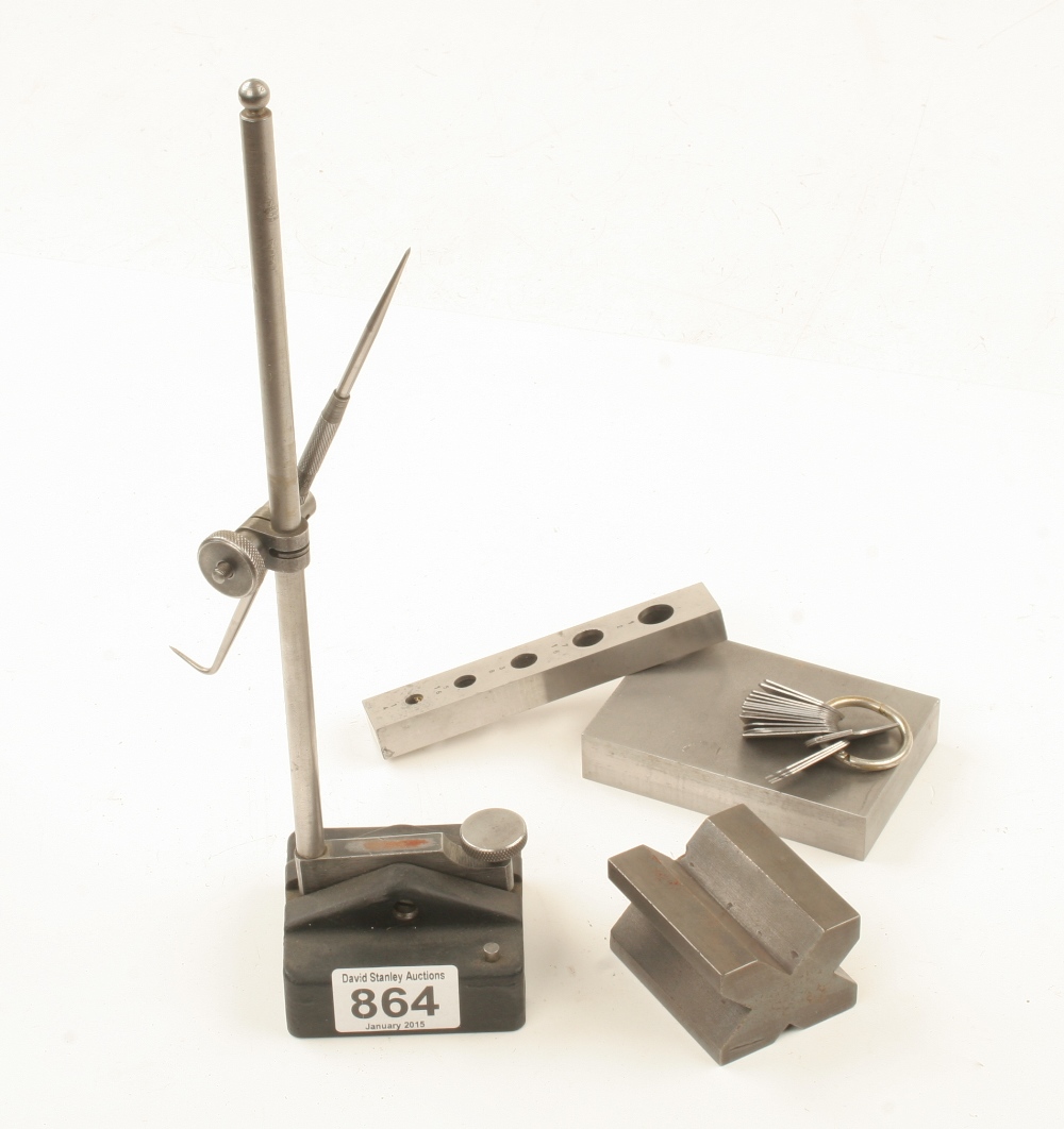 An engineers scribing block and other tools G+