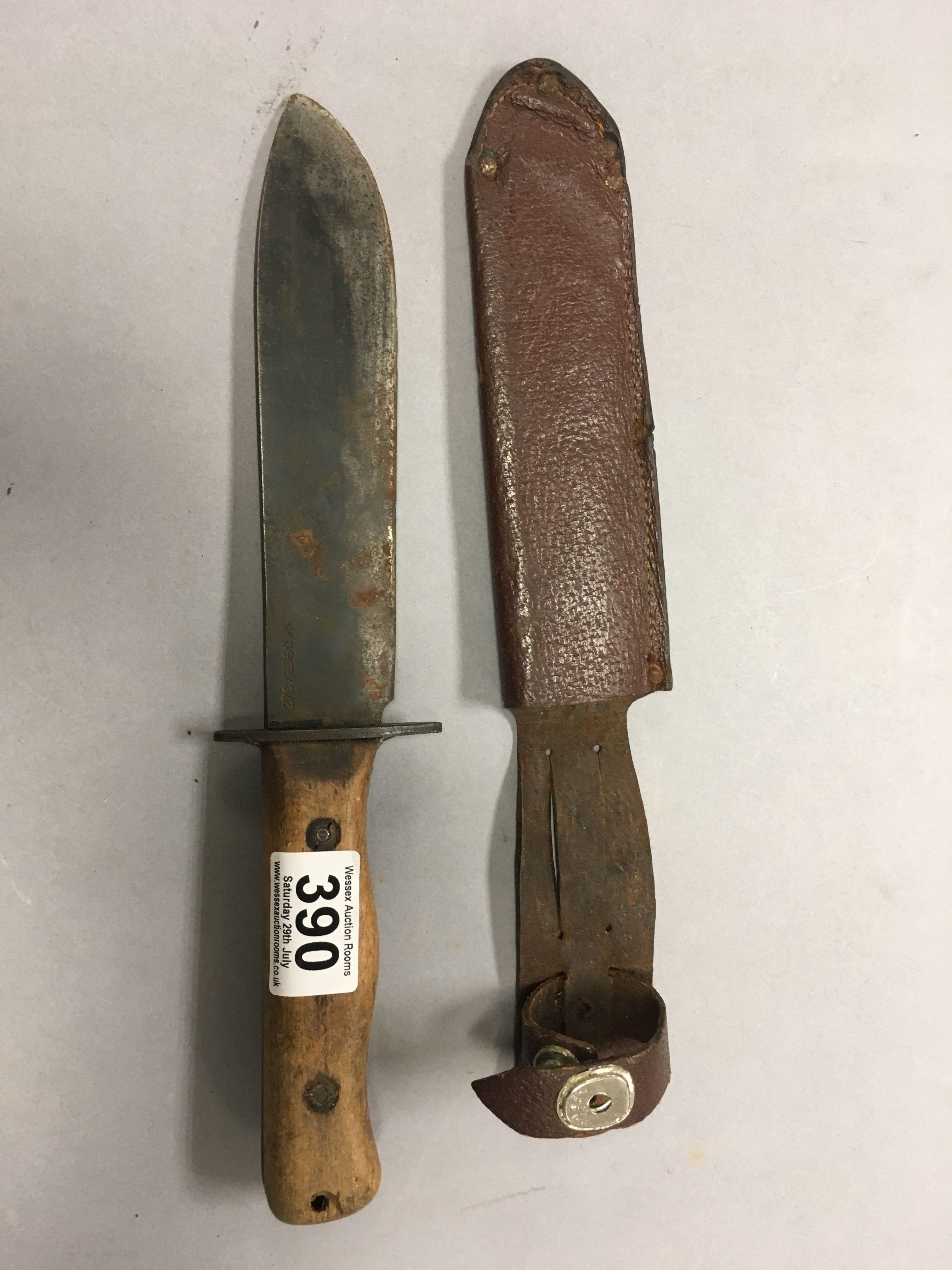 Mid 20C military RAF / Special Forces survival knife stamped 27C/2360 ...