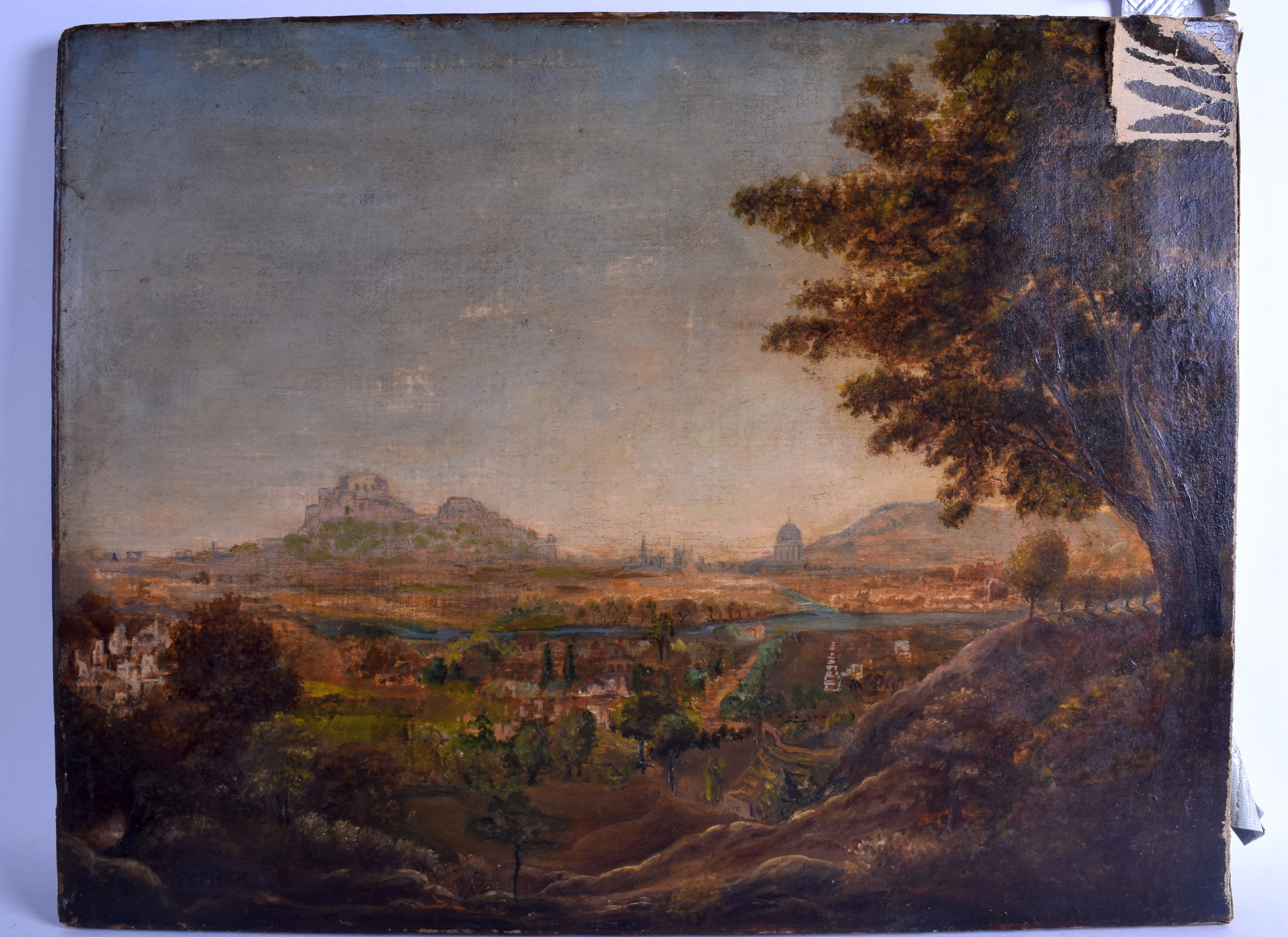 ATTRIBUTED TO ABRAHAM PETHER (1756-1812), Unframed Oil on Canvas ...