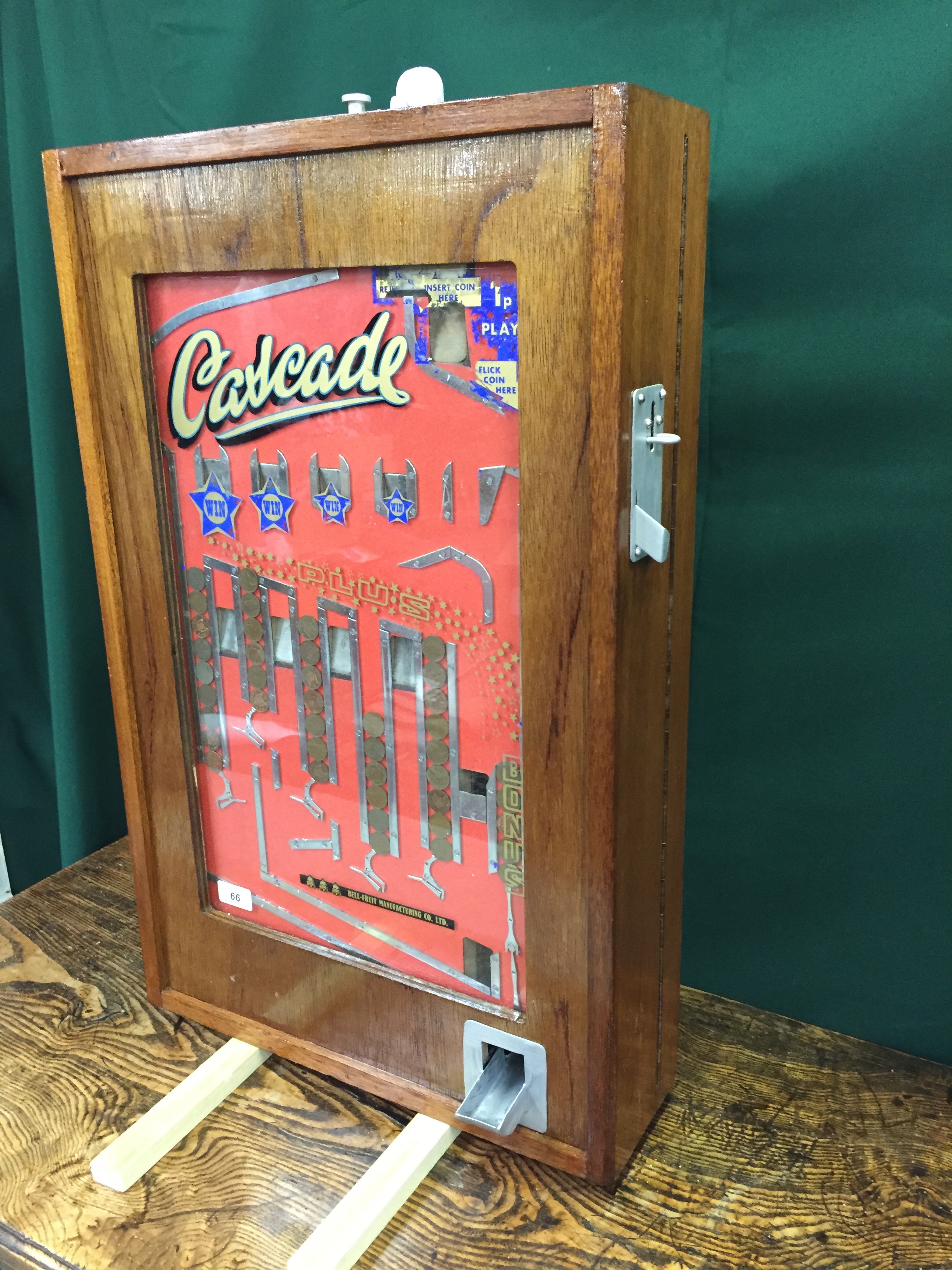 BELL FRUIT MANUFACTURING CO. LTD. "CASCADE" PENNY SLOT MACHINE RESTORED ...