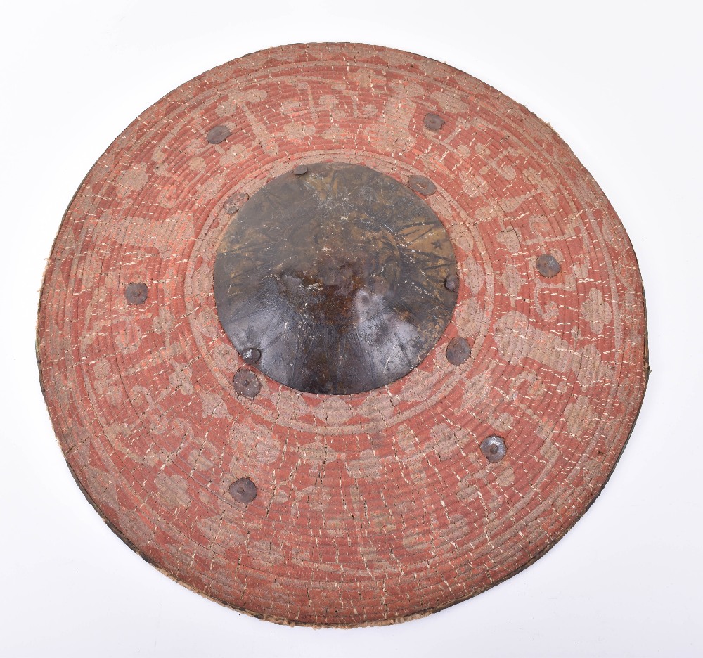 Very Rare Ottoman Turkish Shield Kalkan, 17th Century, Taken as Booty ...