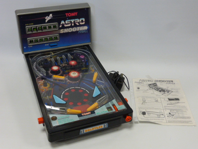 Tomy Toys - child's electronic "Astro Shooter" pinball machine