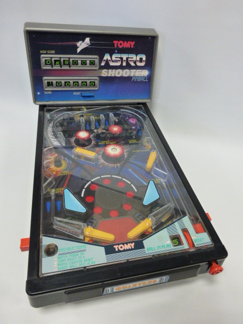Tomy Toys - child's electronic "Astro Shooter" pinball machine