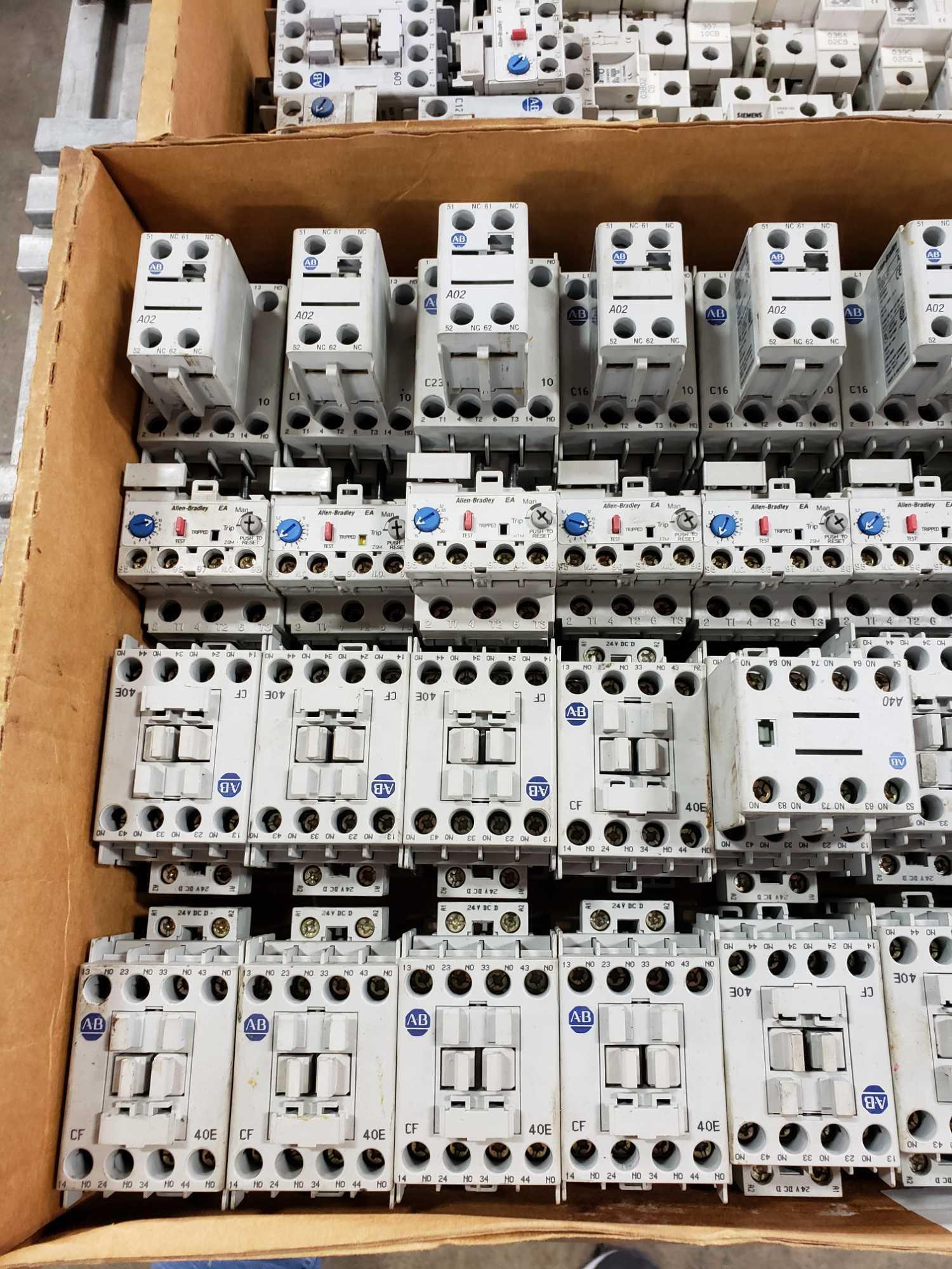 Box of assorted Allen Bradley contactors as pictured. This item can be ...
