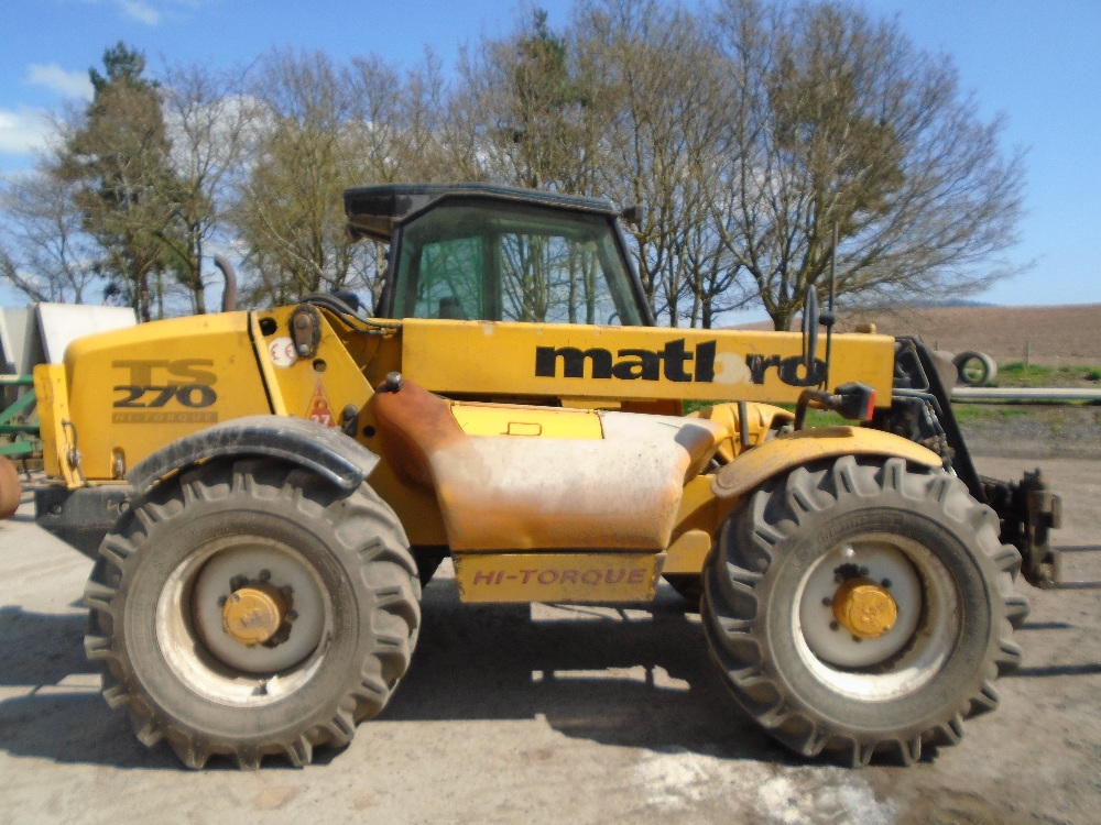MATBRO TS270 HI TORQUE LOADER,REG NO P436 PEX FIRST REG 17/10/969660 ...